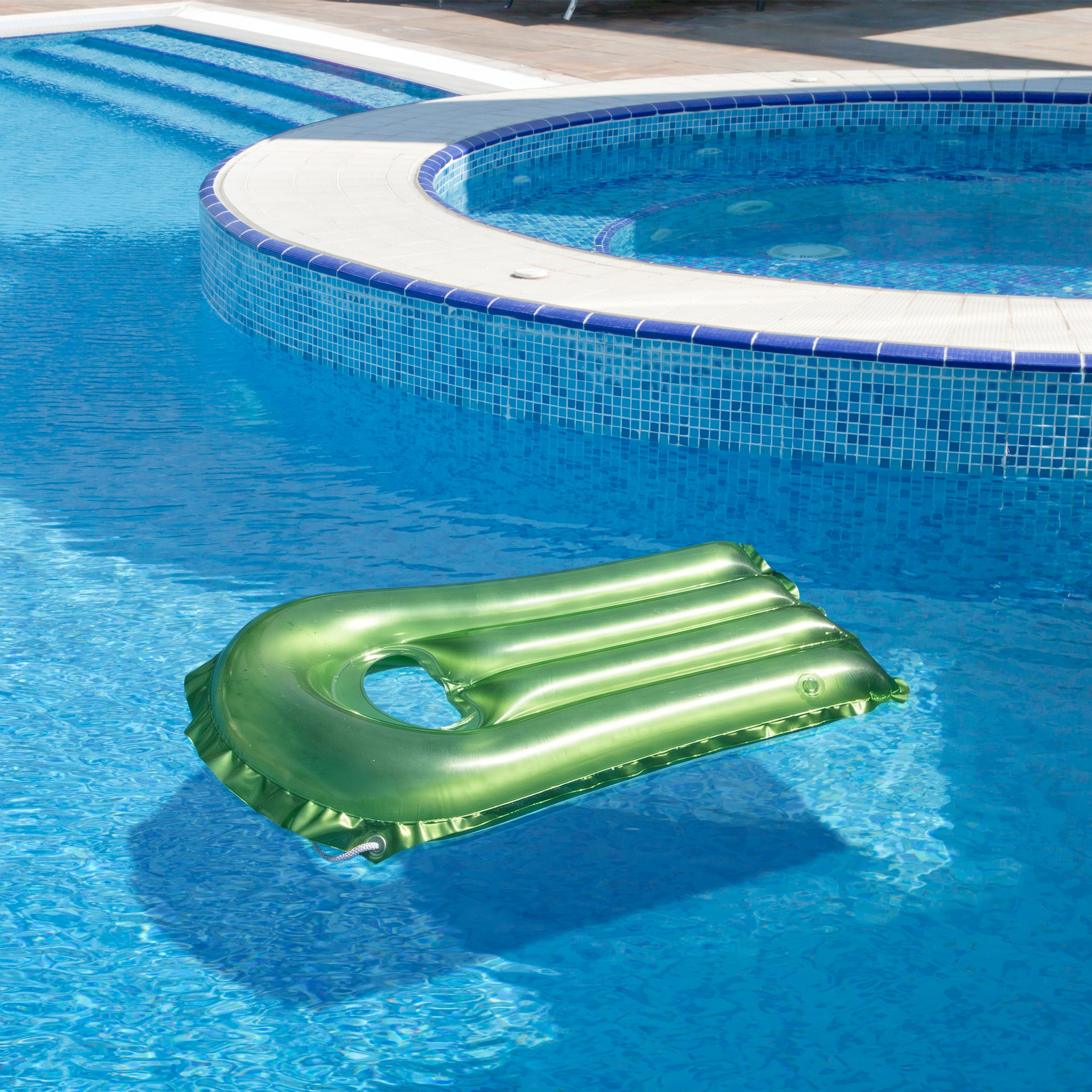30-Inch Inflatable Transparent Green With Metallic Silver Surf Rider ...