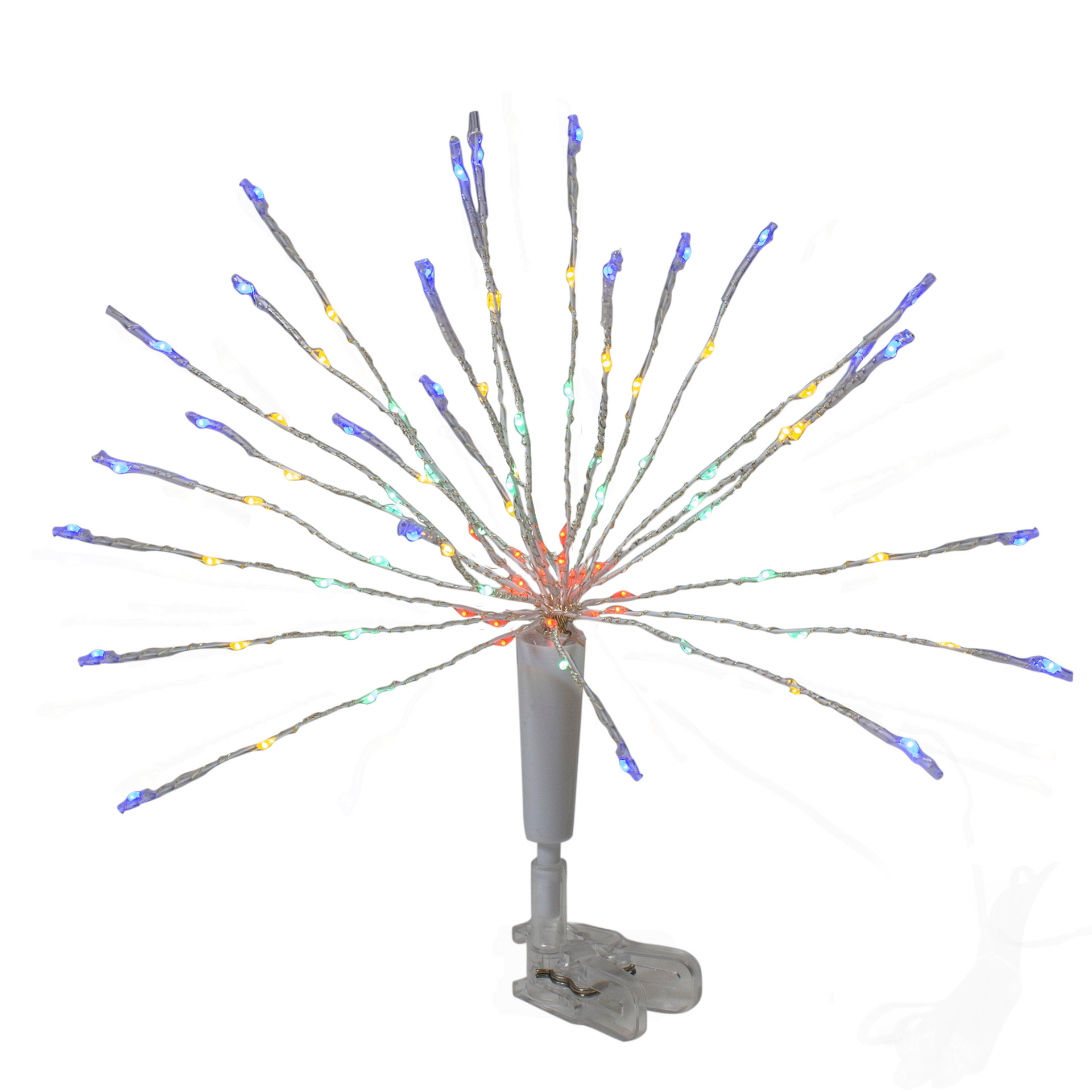 12" Multicolor LED Lighted Firework Christmas Tree Topper | Christmas ...
