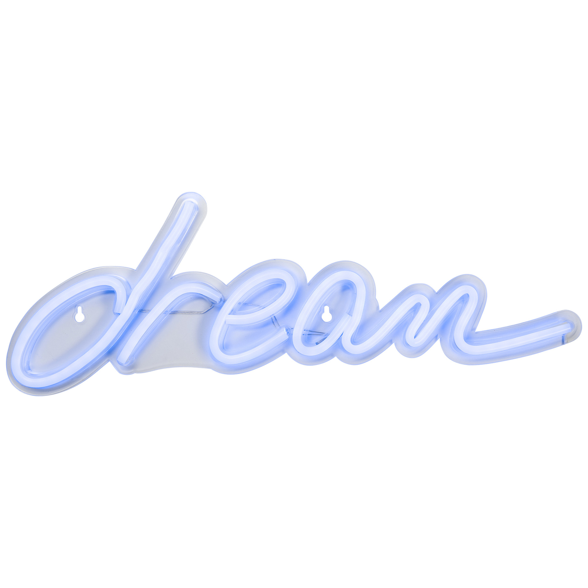 17” Bright Blue Neon Style Dream LED Lighted Wall Sign | Christmas Central