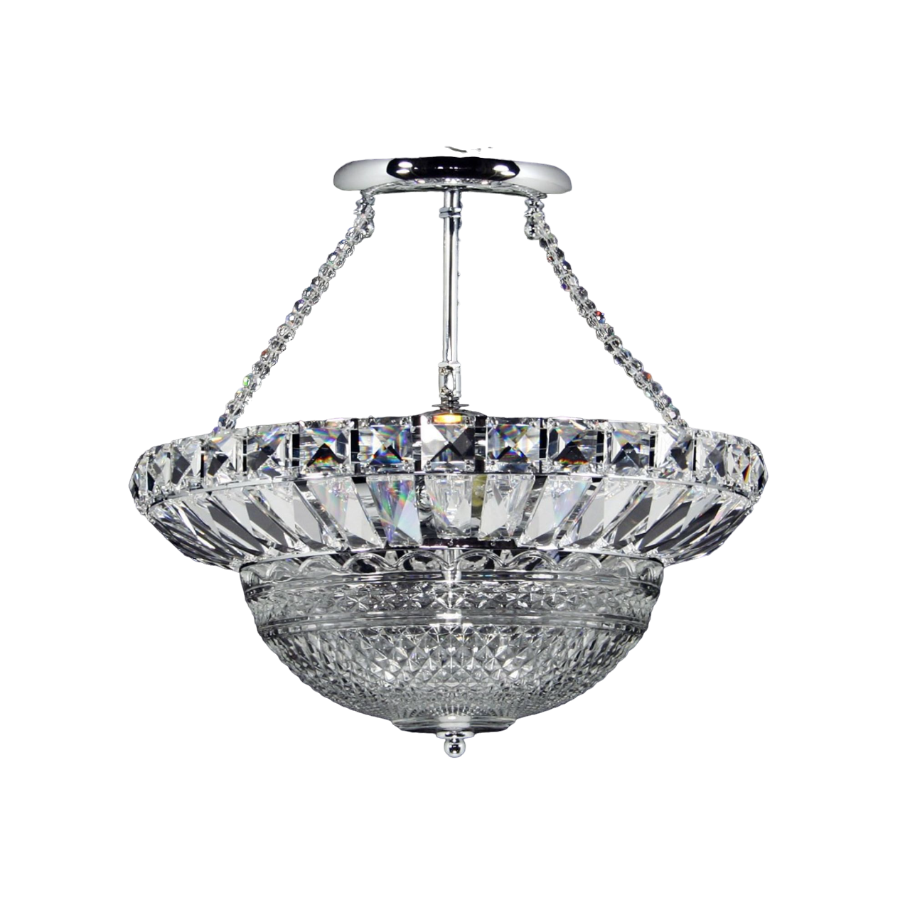14" Crystal Hills Inverted Pendant Ceiling Light | Christmas Central