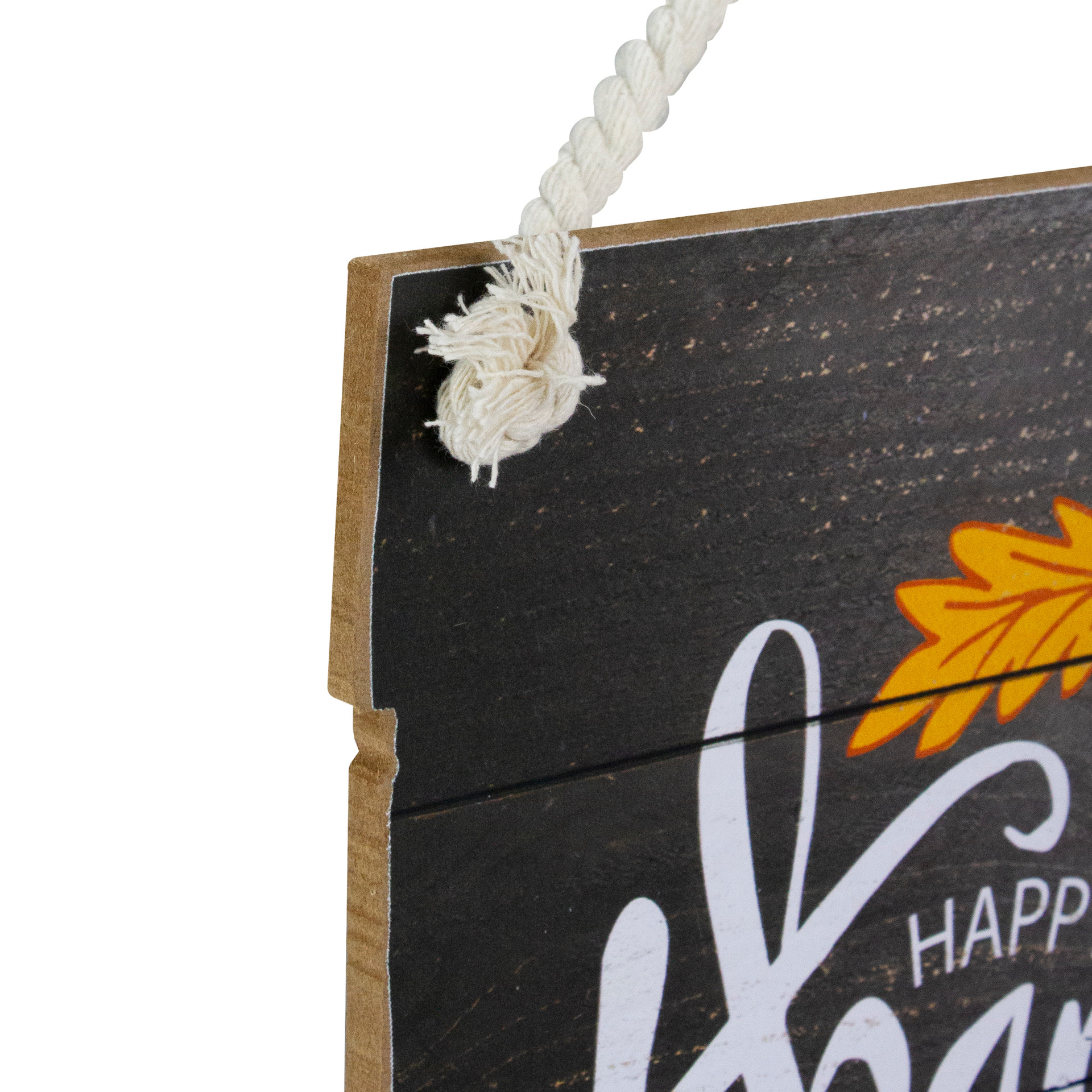 15" Wooden 'Happy Thanksgiving' Hanging Wall Sign | Christmas Central