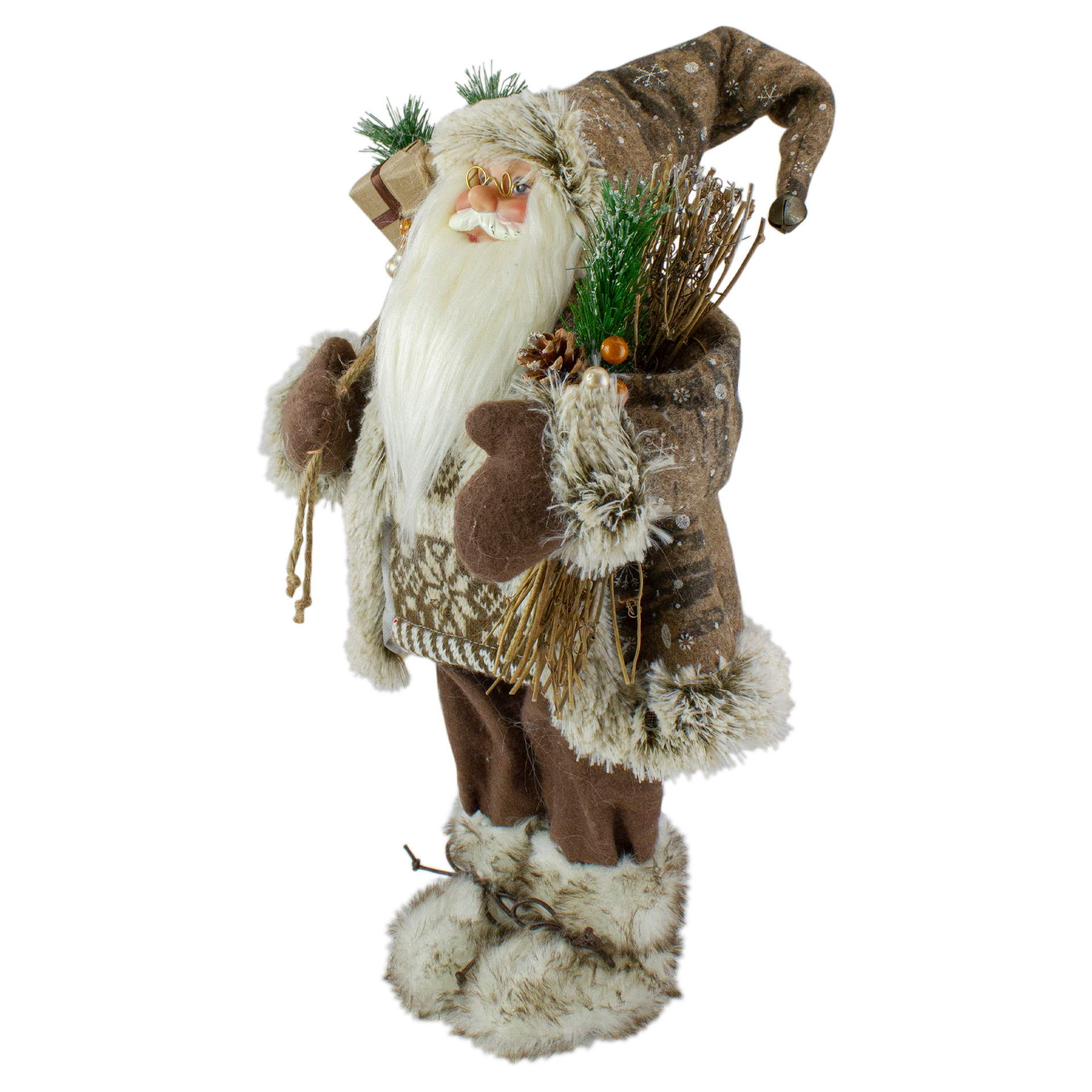 18" Standing Santa Christmas Figure with Presents | Christmas Central
