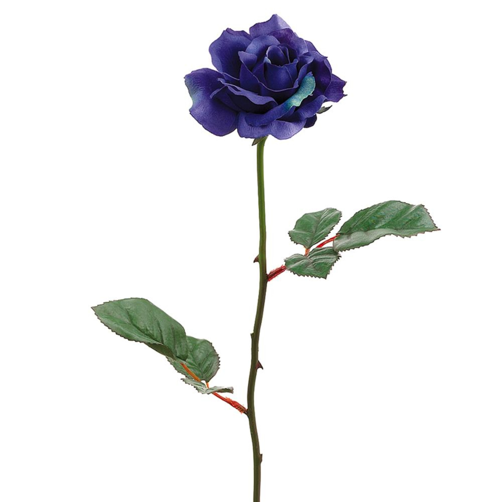 Club Pack of 24 Artificial Single Blue Rose Silk Flower Sprays 23 ...