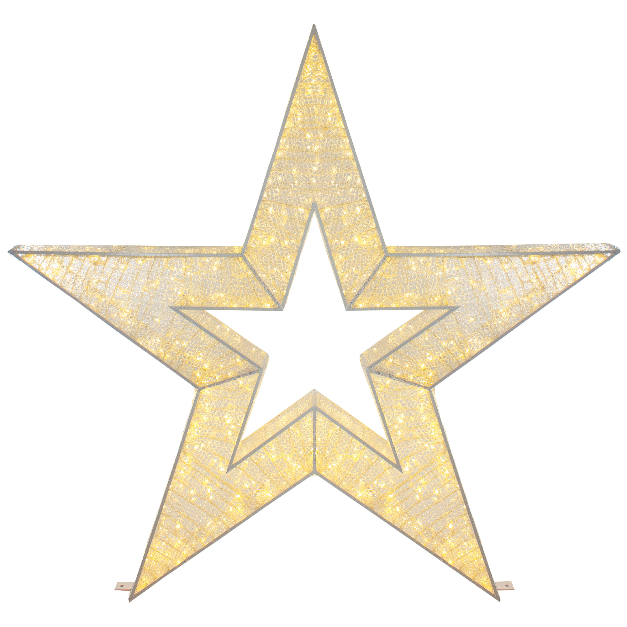 6ft Lighted Commercial Grade LED Star Christmas Display Decoration ...