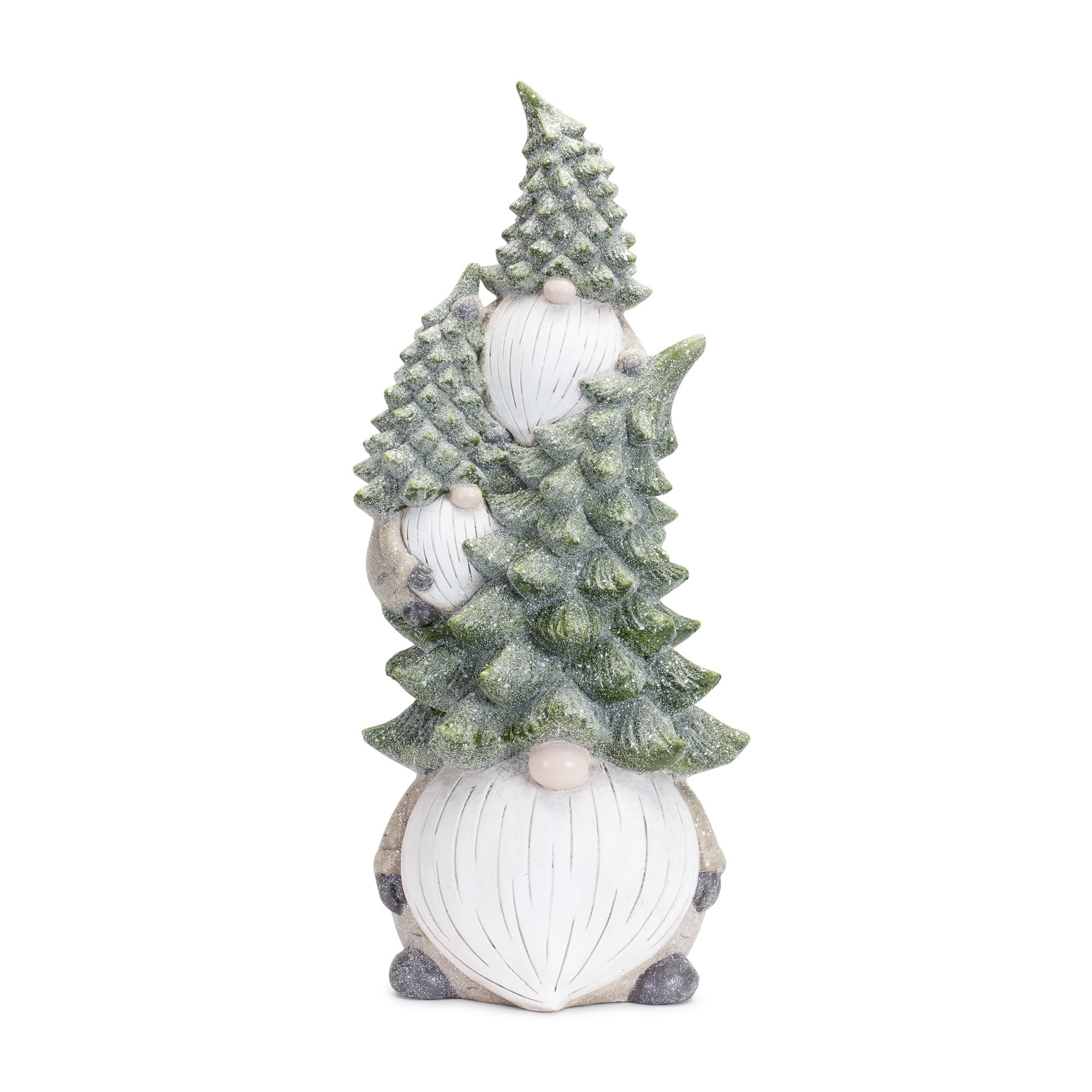 23.25" Triple Stacked Gnome Christmas Tabletop Figurine | Christmas Central