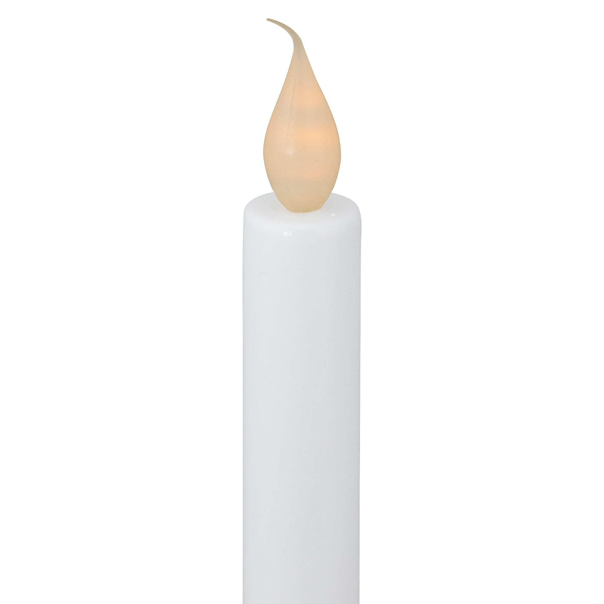 10" Pre-Lit LED White Lighted Candolier Christmas Candle Lamp ...