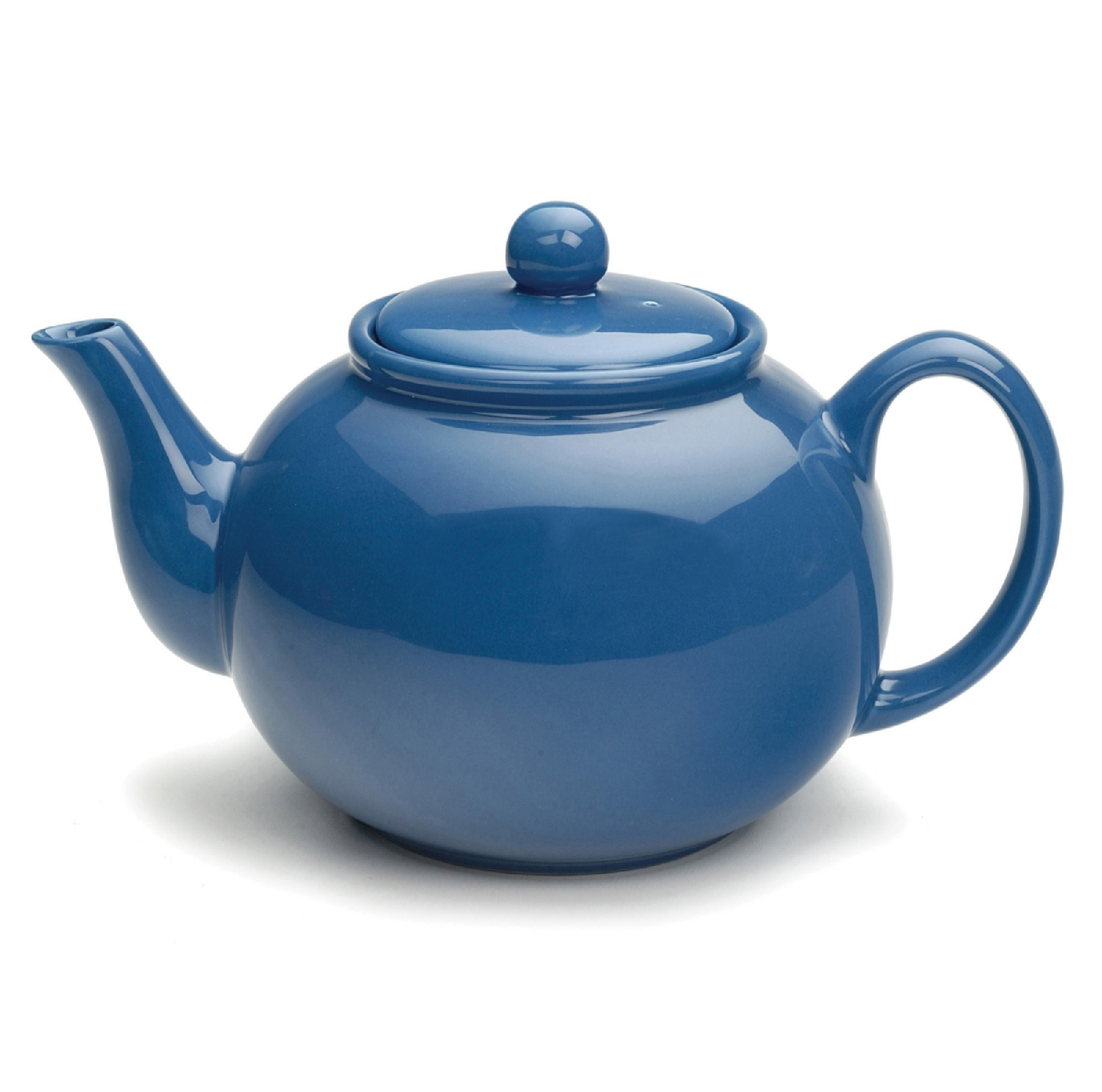 Solid Stoneware Tabletop Teapot - 9.5" - Blue | Christmas Central