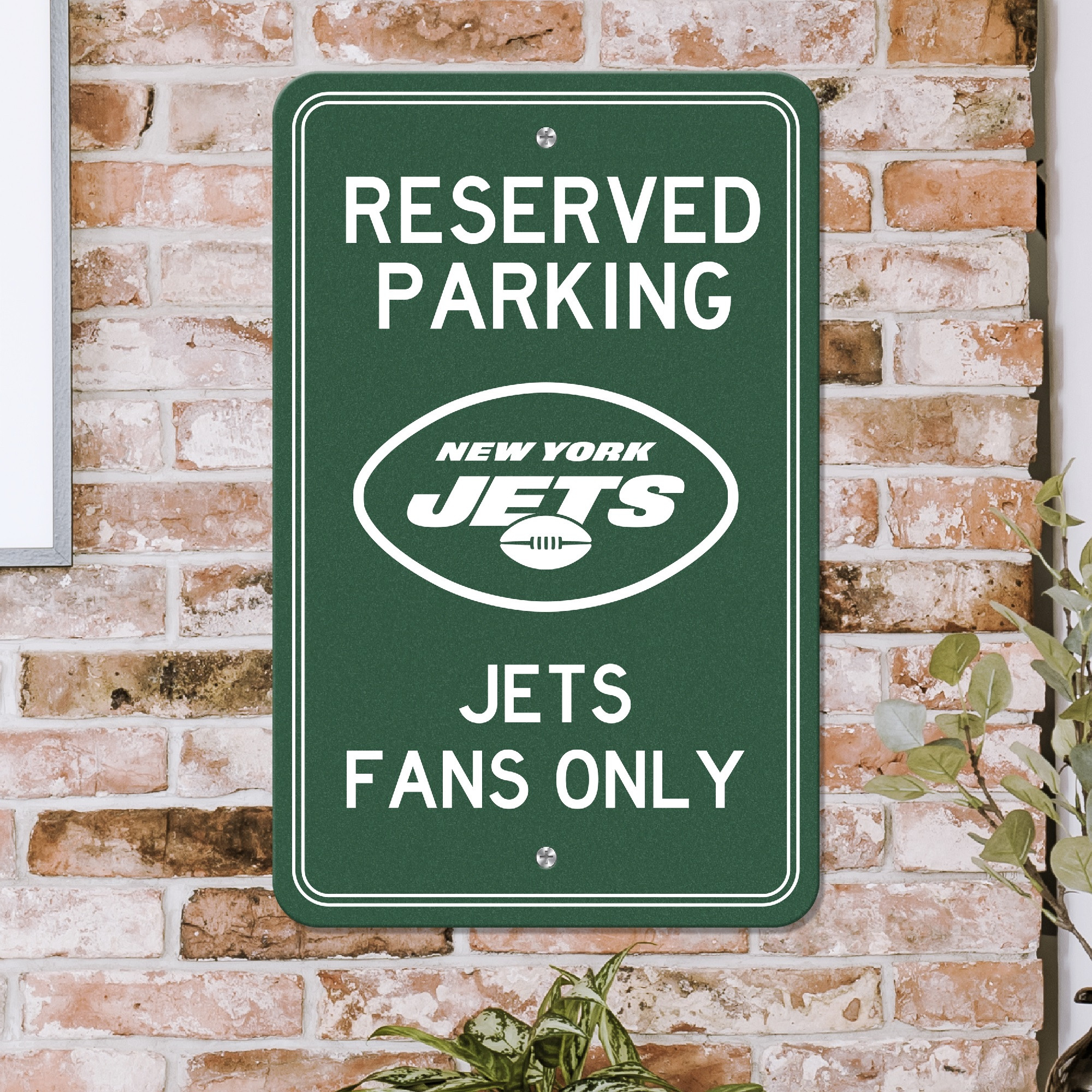 18" NFL New York Jets 'Reserved Parking' Wall Sign | Christmas Central