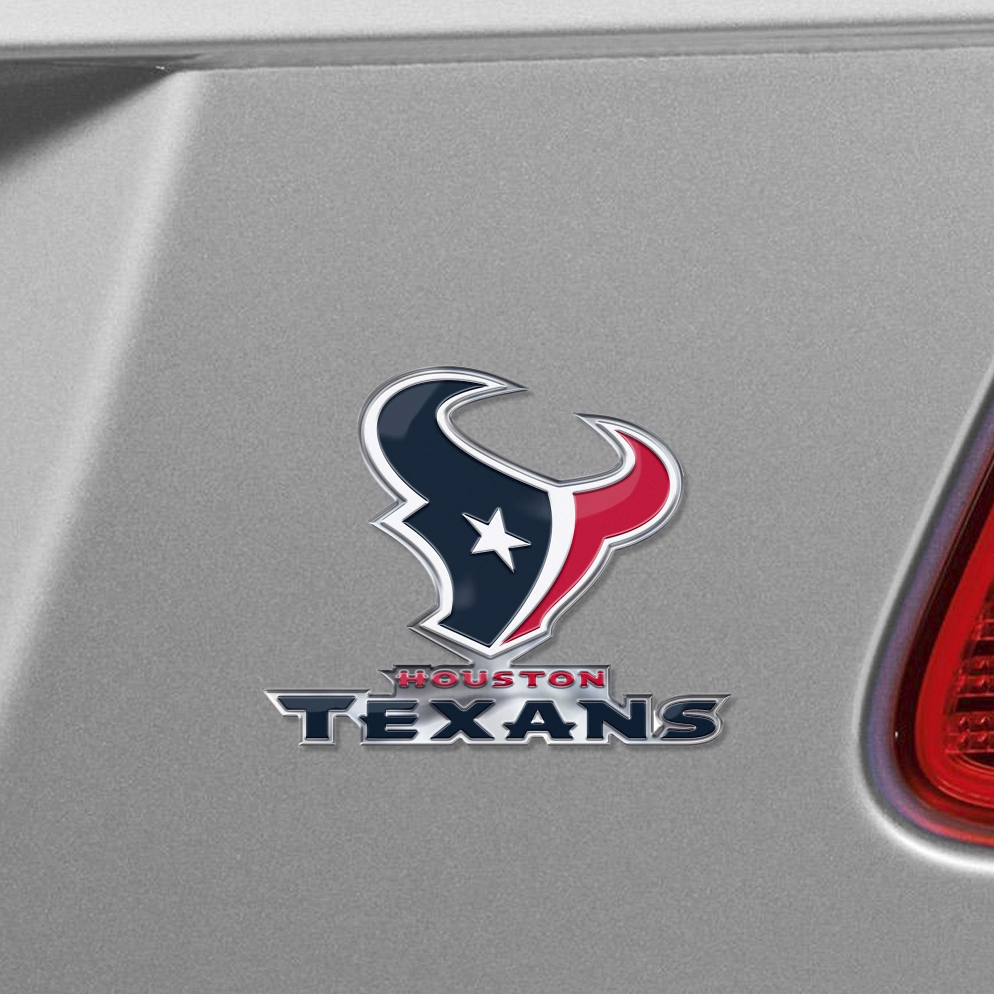 3.25” NFL Houston Texans Embossed Automotive Emblem | Christmas Central