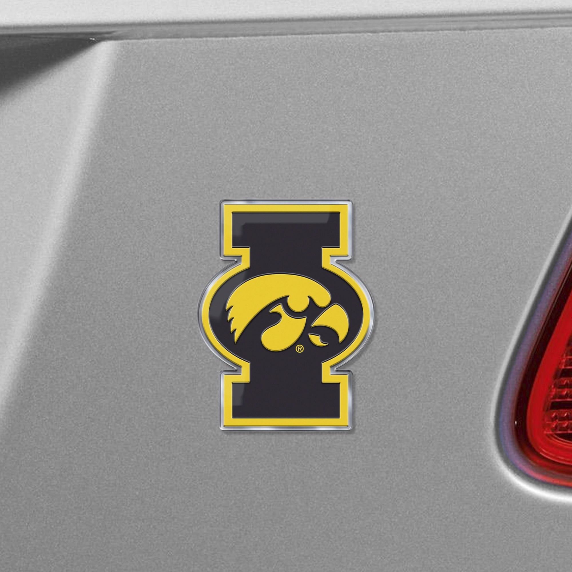 3.25” NCAA University of Iowa Hawkeyes Embossed Automotive Emblem ...