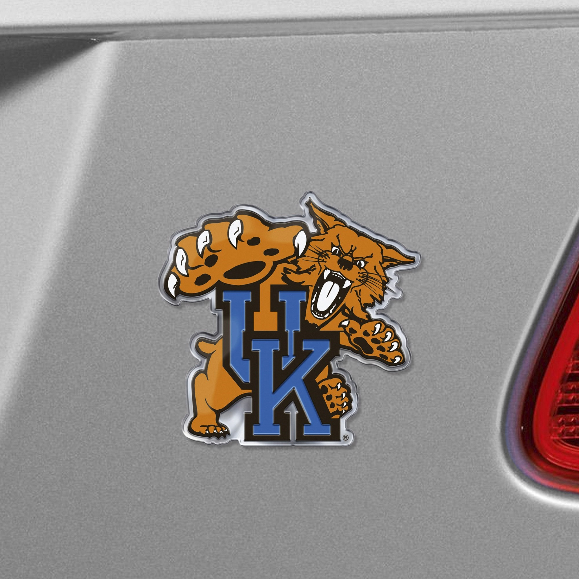 3.25” NCAA University of Kentucky Wildcats Embossed Automotive Emblem ...