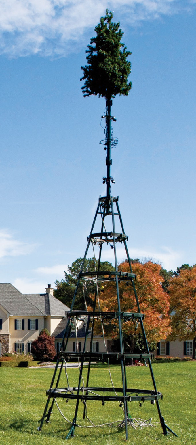 Pre-Lit Giant Olympia Pine Commercial Artificial Tower Christmas Tree ...