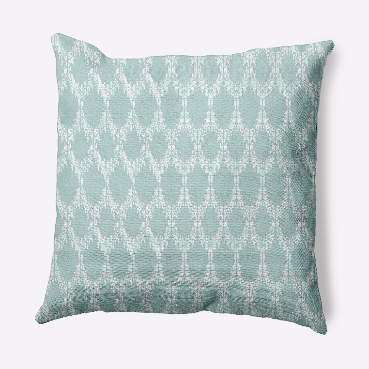 20" x 20" Gray & White Westminster Geometric Pattern Outdoor Throw ...