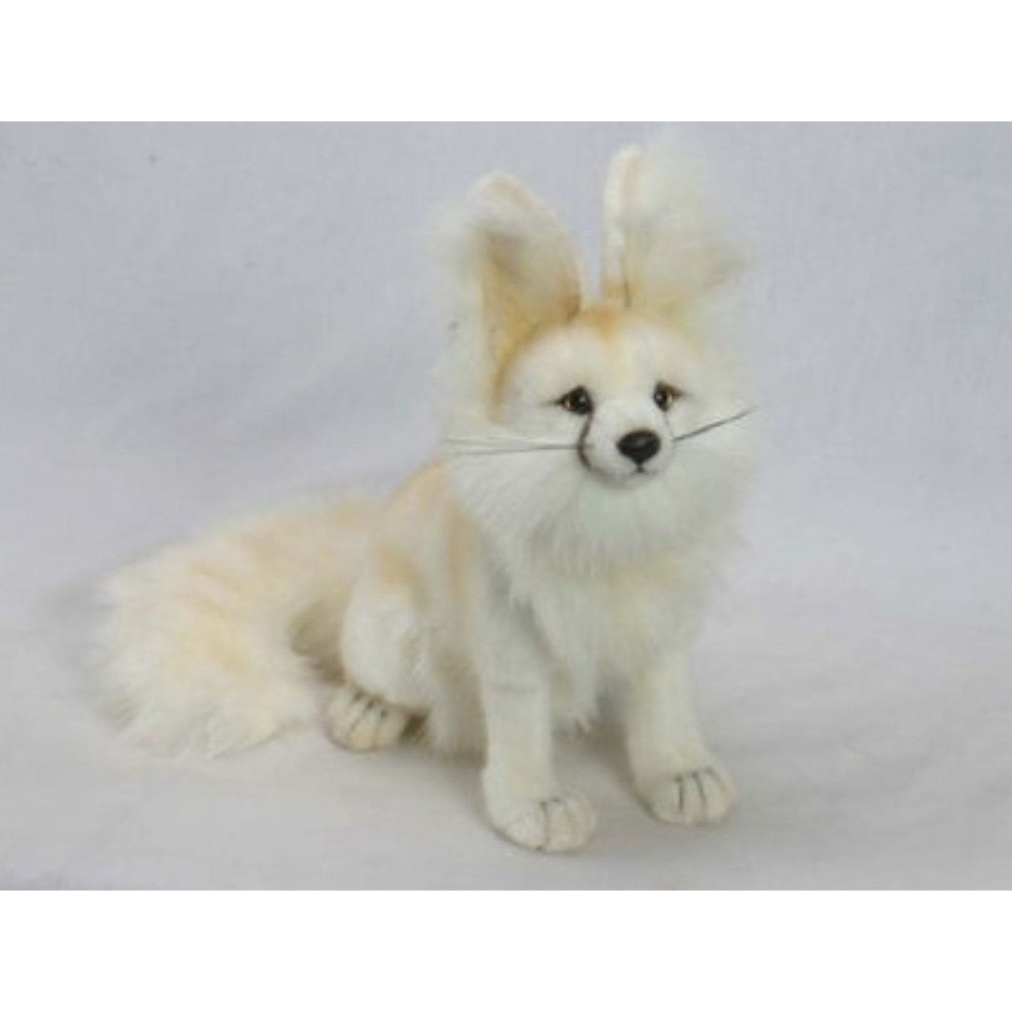 Set of 3 Handcrafted Soft Plush Seated Arctic Fox Stuffed Animals 13 ...