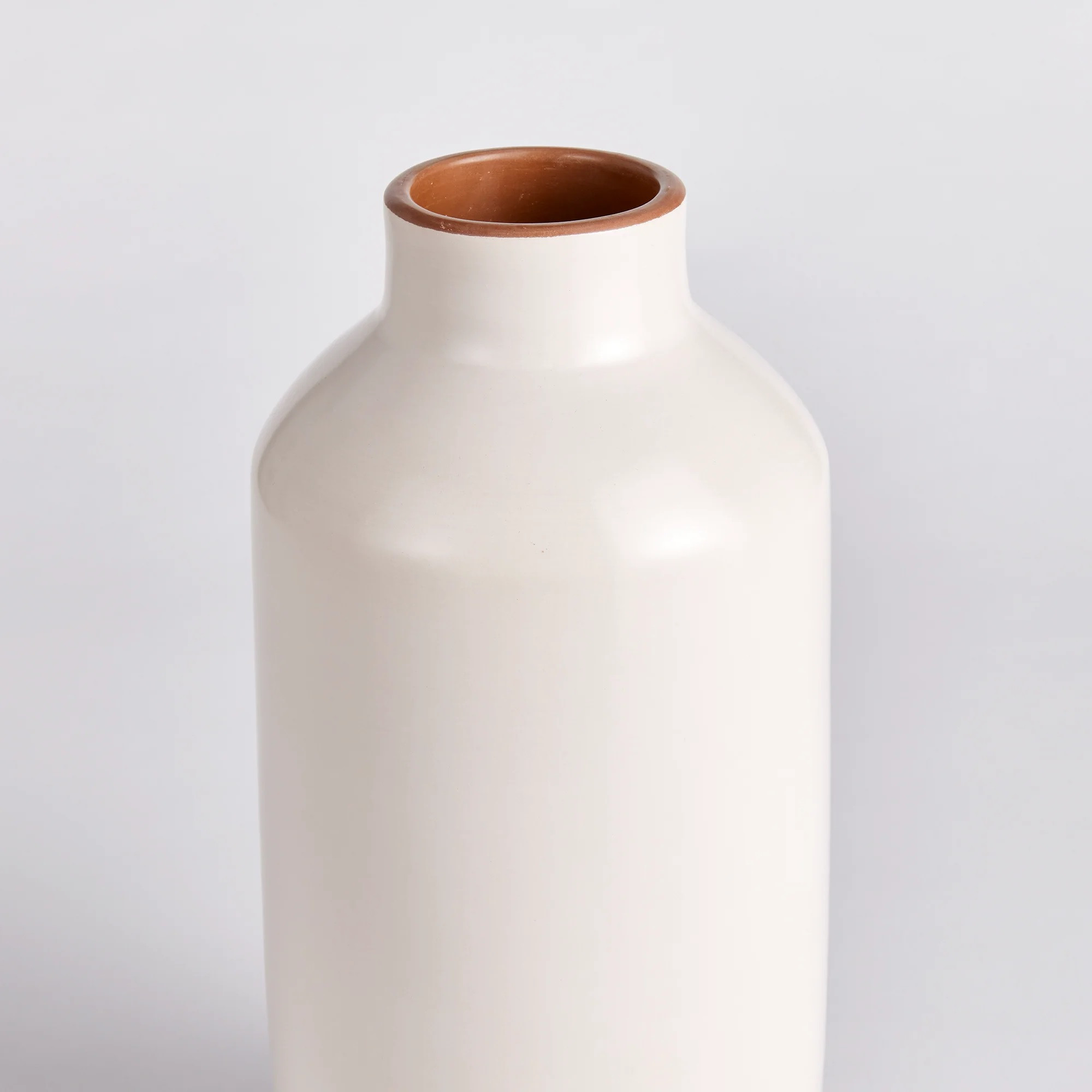 Smooth Textured Bottle Shaped Ceramic Vase - 15" - White | Christmas ...