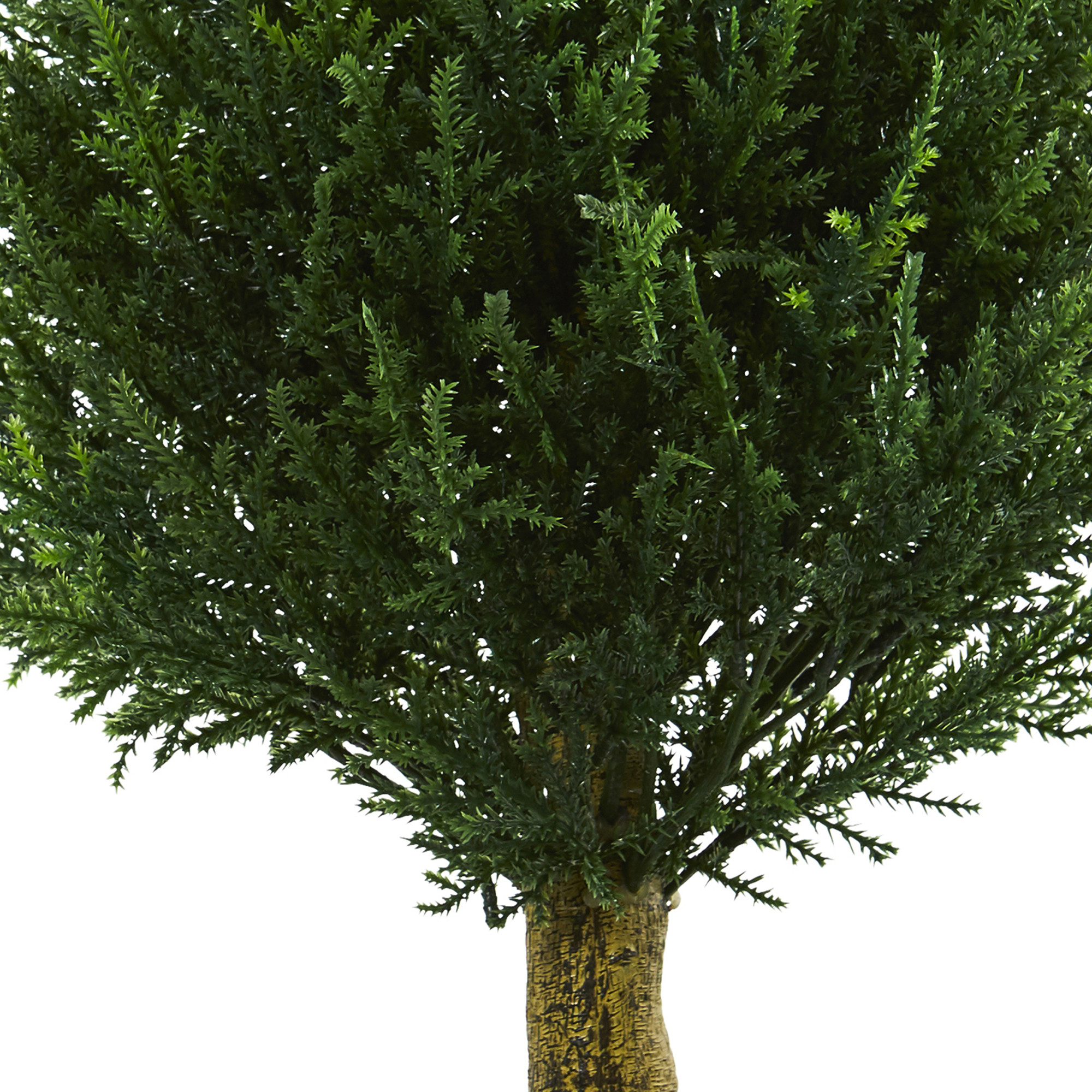 3' Cypress Tower Artificial Outdoor Tree in Black Pot | Christmas Central