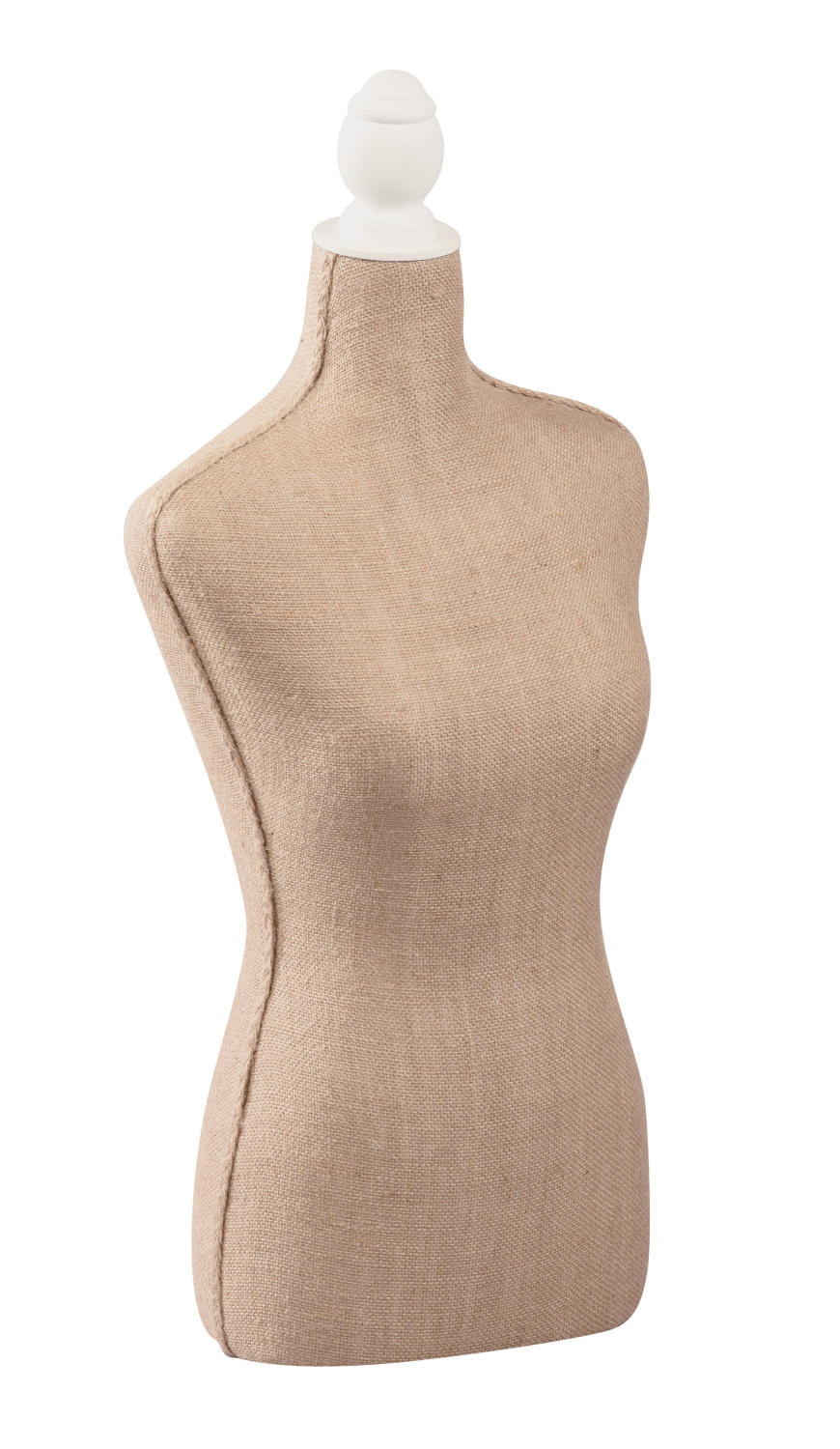 64"Beige & White Modern Burlop Body Form | Christmas Central