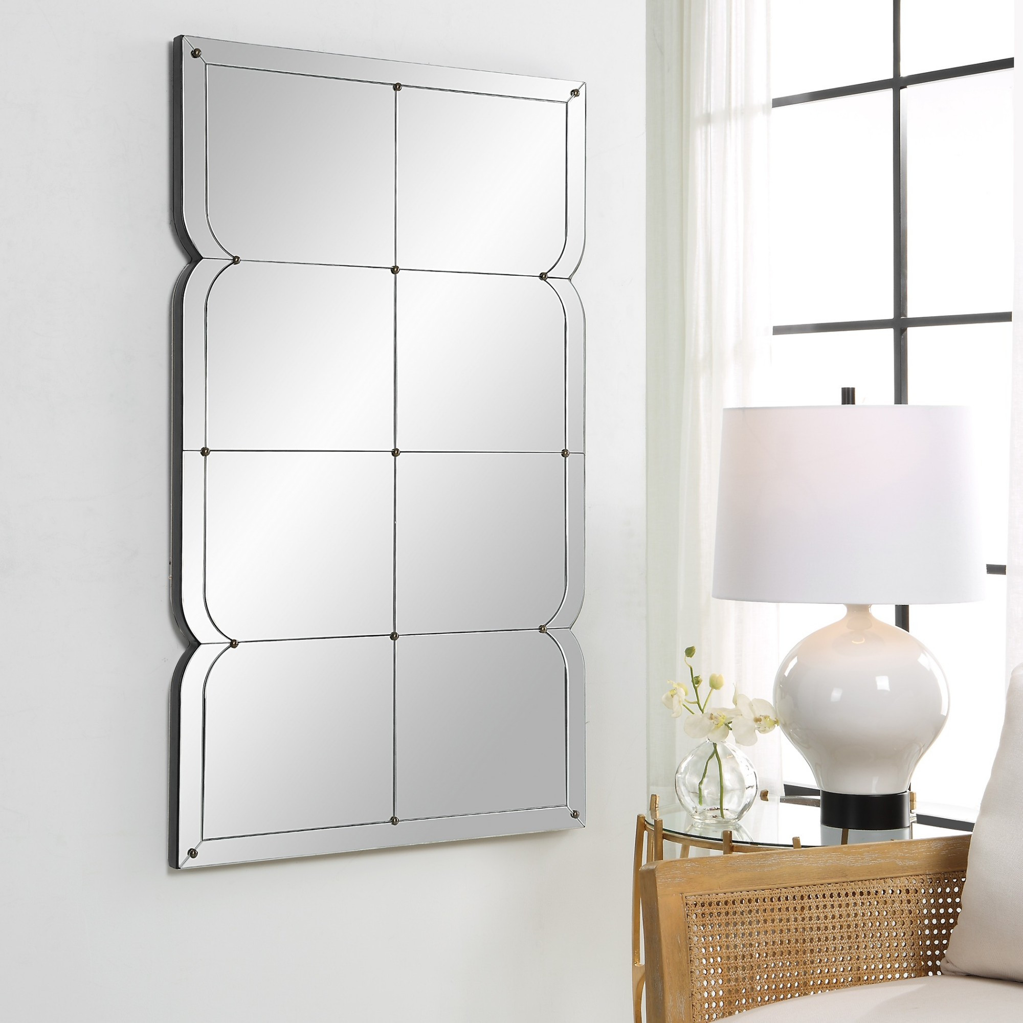 Calgary Oversized Multi Panel Wall Mirror - 50" - Antique Gold ...