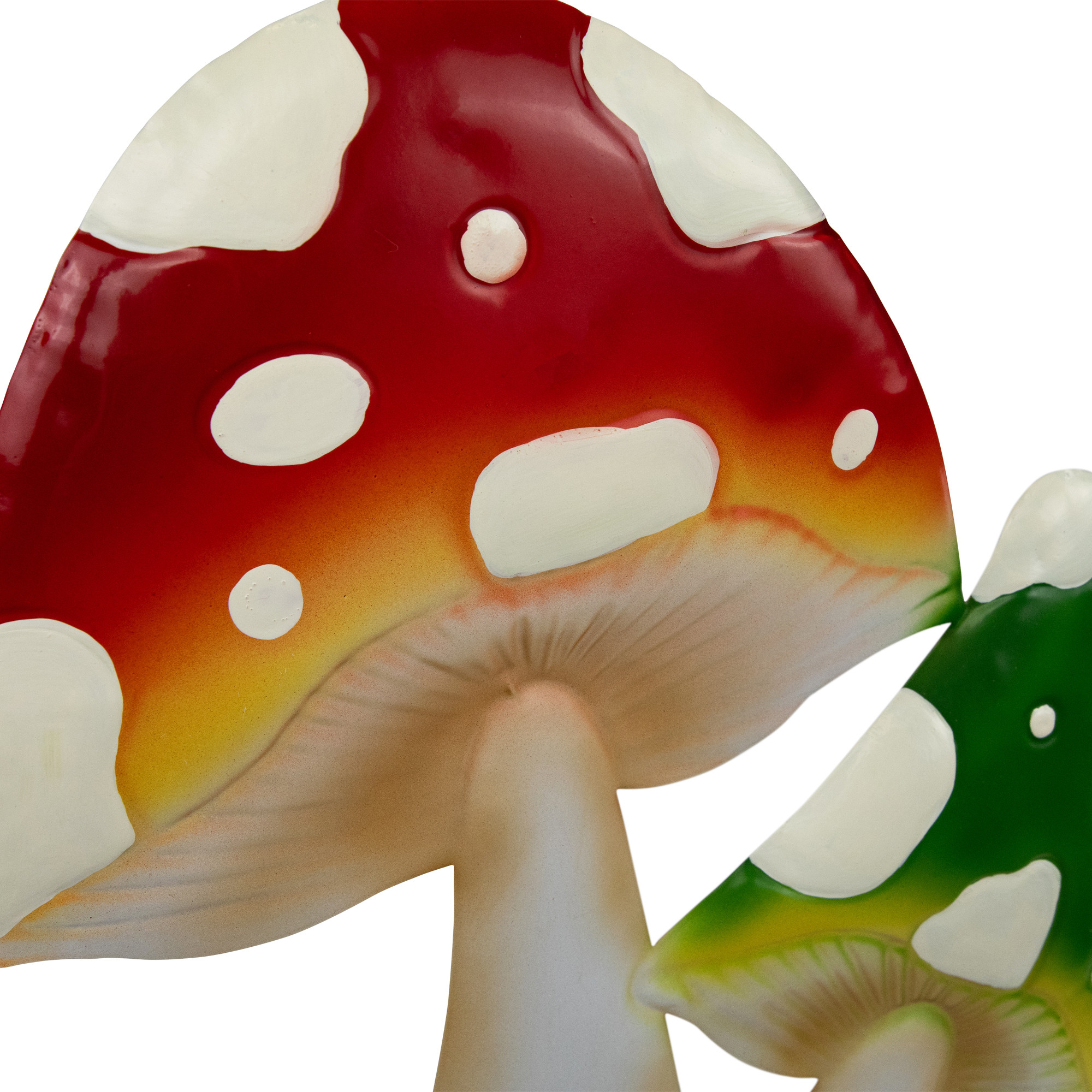 Double Mushrooms Outdoor Garden Stake - 16" - Red & Green | Christmas ...