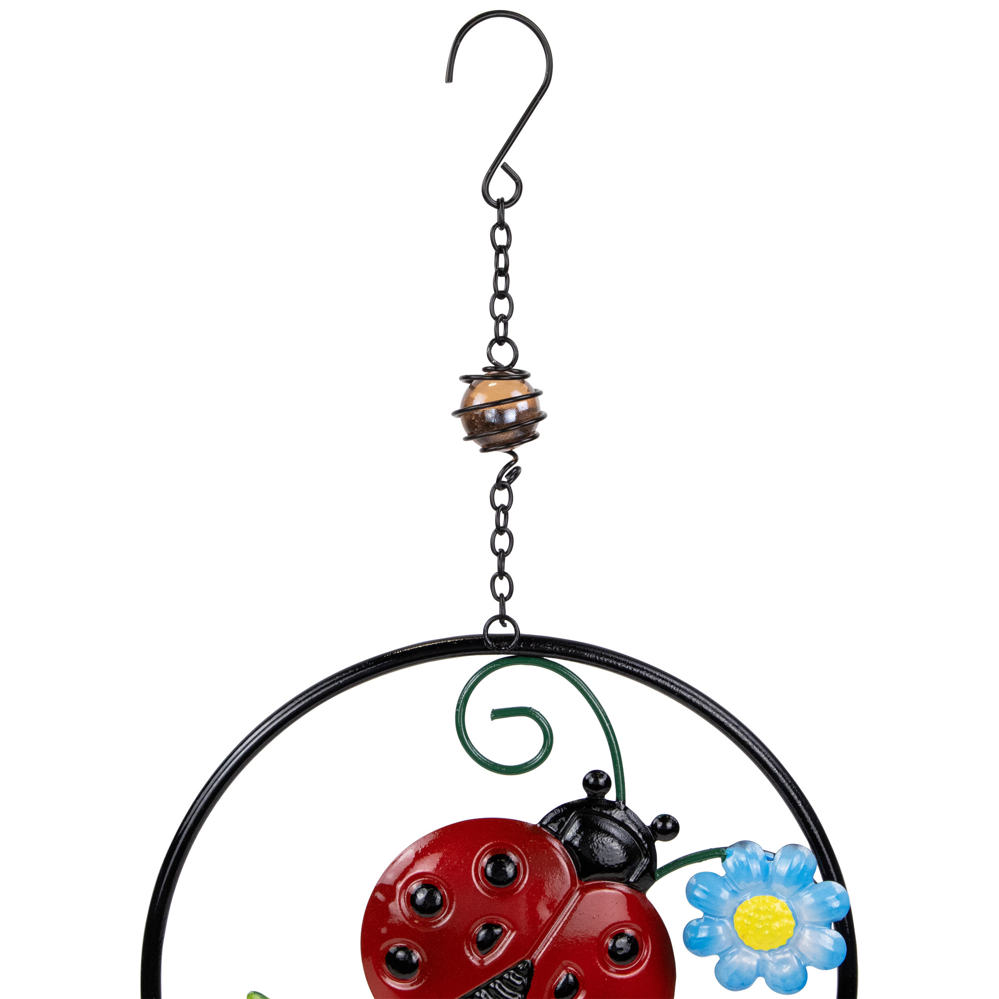 Ladybug Dreamcatcher Outdoor Garden Windchime - 27.5" | Christmas Central