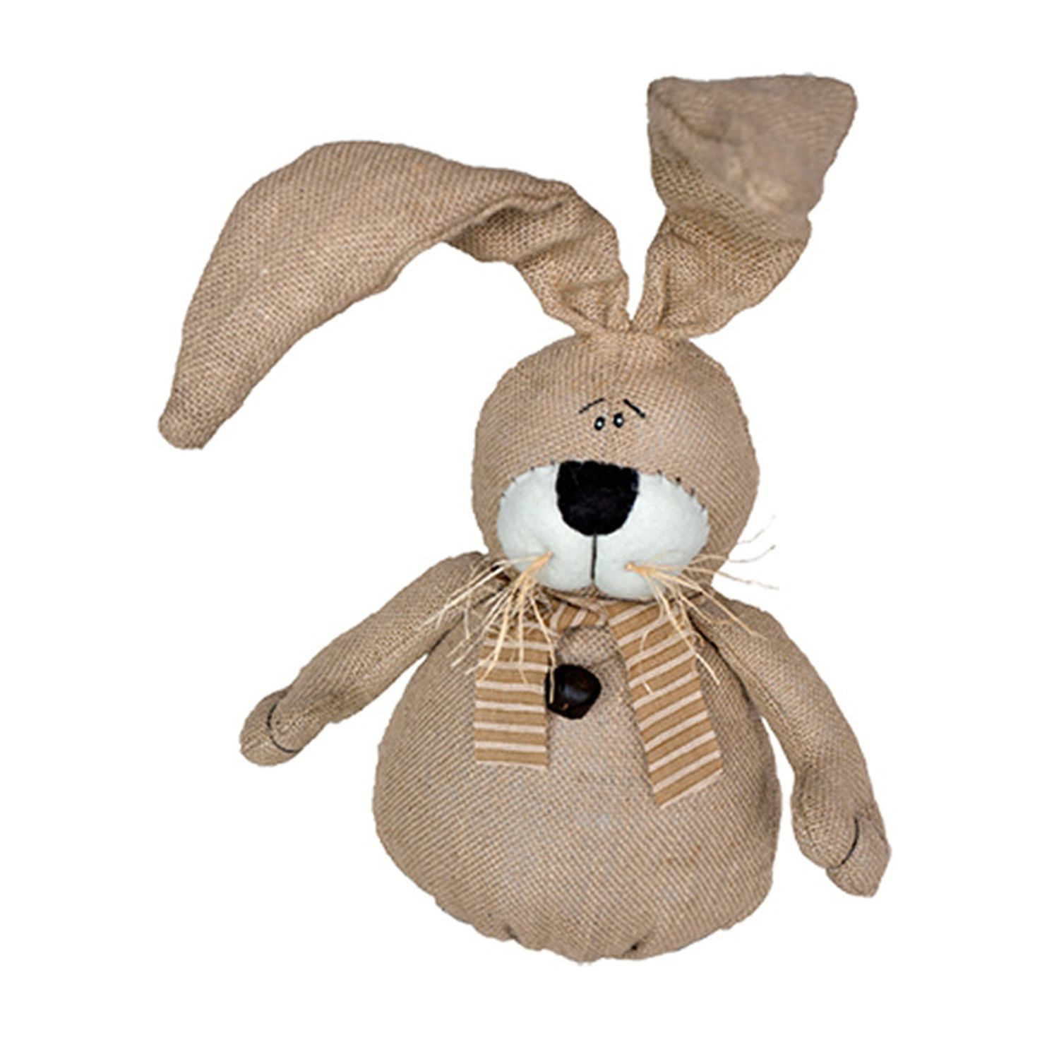 20" Brown Large Burlap Rabbit Figurine | Christmas Central