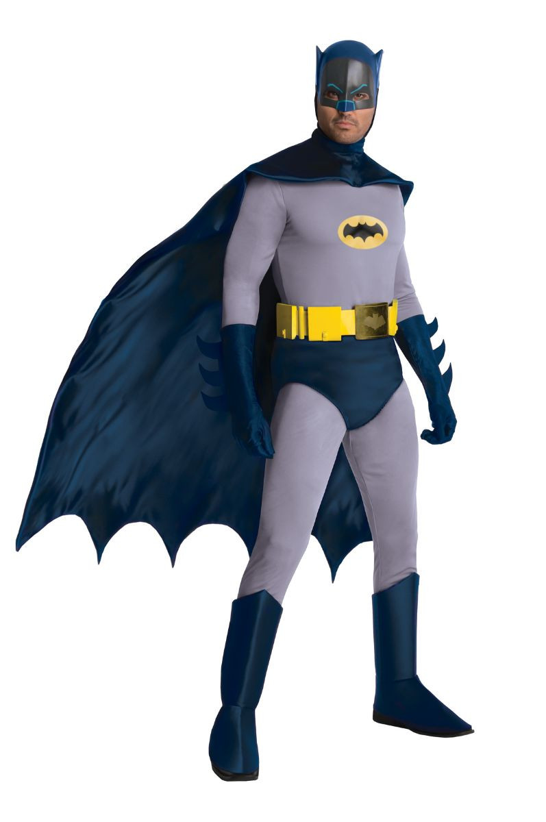 Gray & Blue Batman Comic Grand Herit Adult Men's Halloween Costume ...
