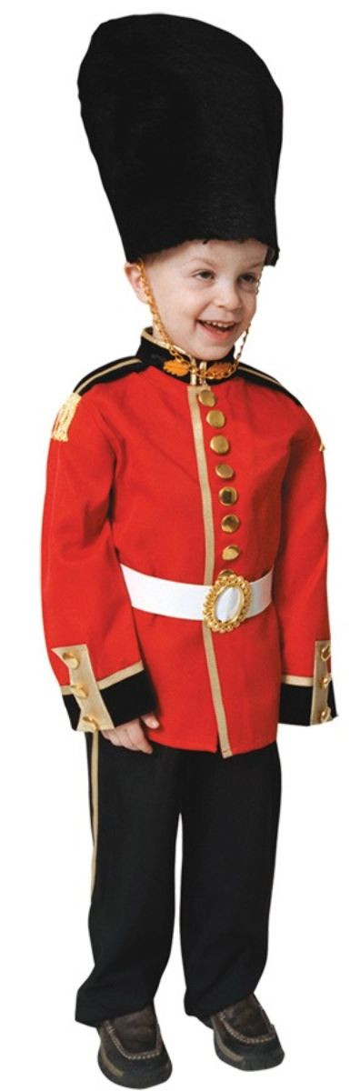 Red & Black Royal Guard Boy Child Halloween Costume - Medium ...