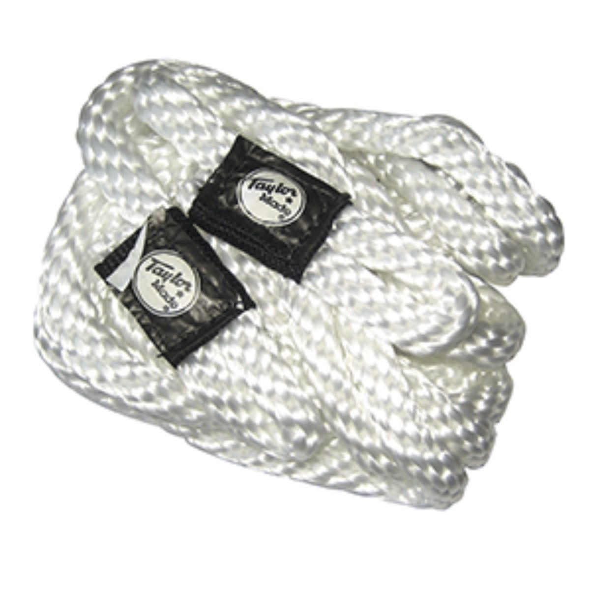 Pack of 2 White & Black Fender Loc Braided Ropes 72" | Christmas Central