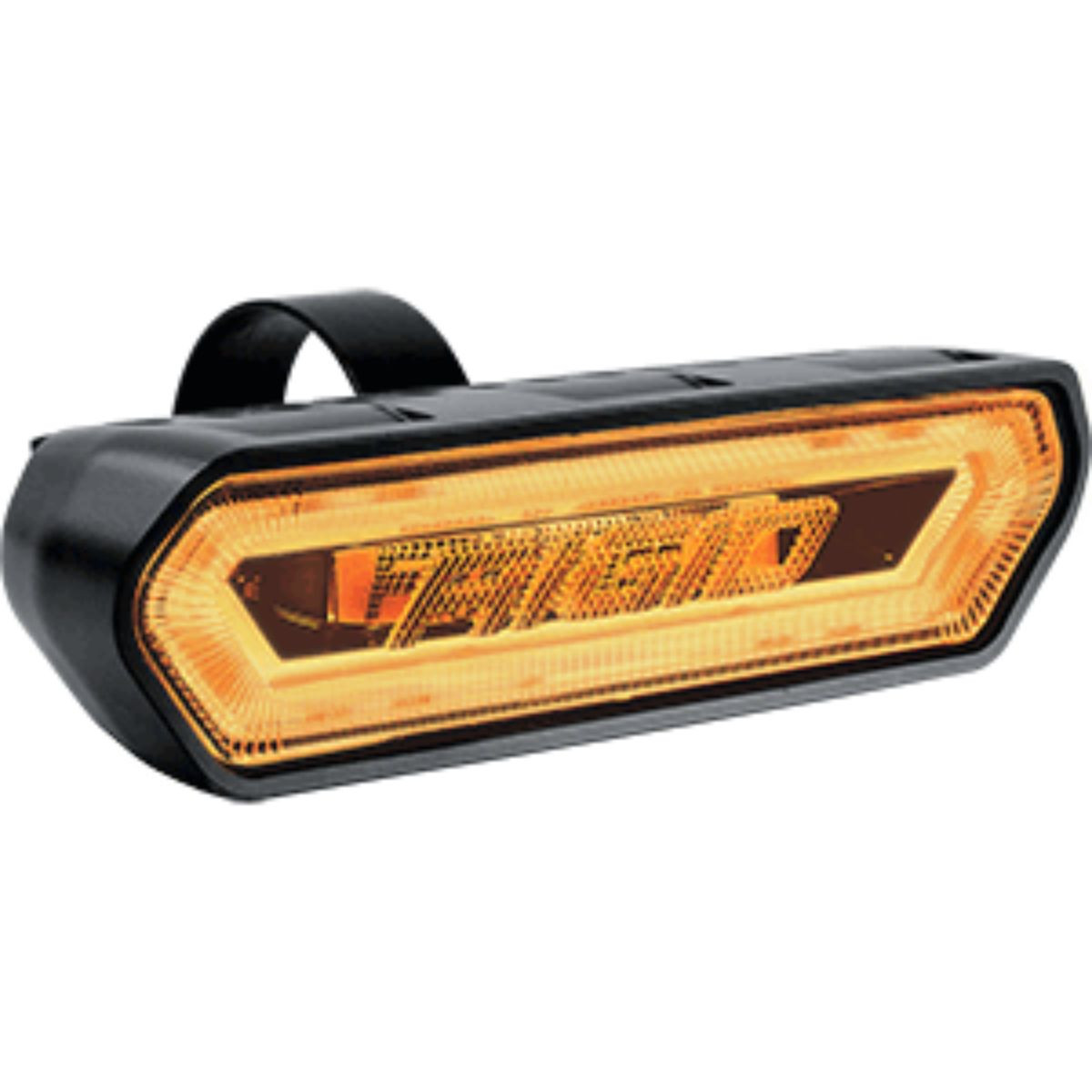 8" Amber & Black Contemporary Chase Curtesy Light | Christmas Central