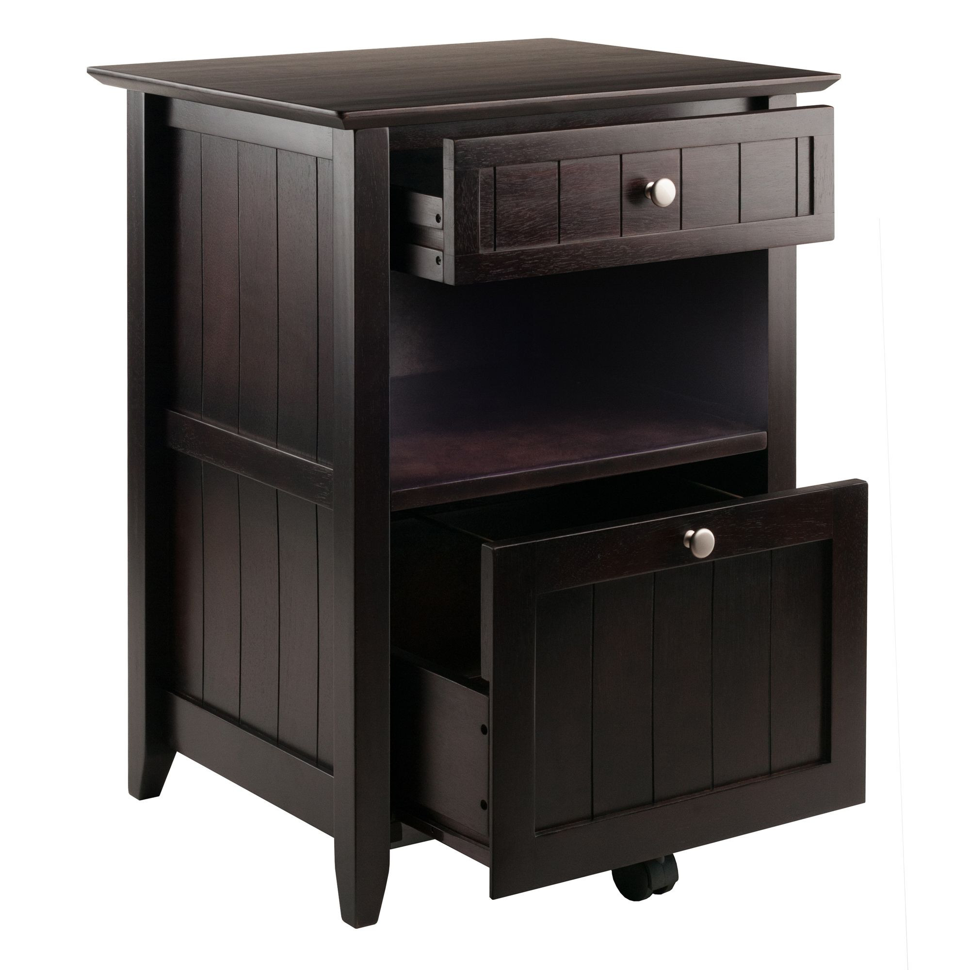 Burke File Cabinet Coffee Finish | Christmas Central