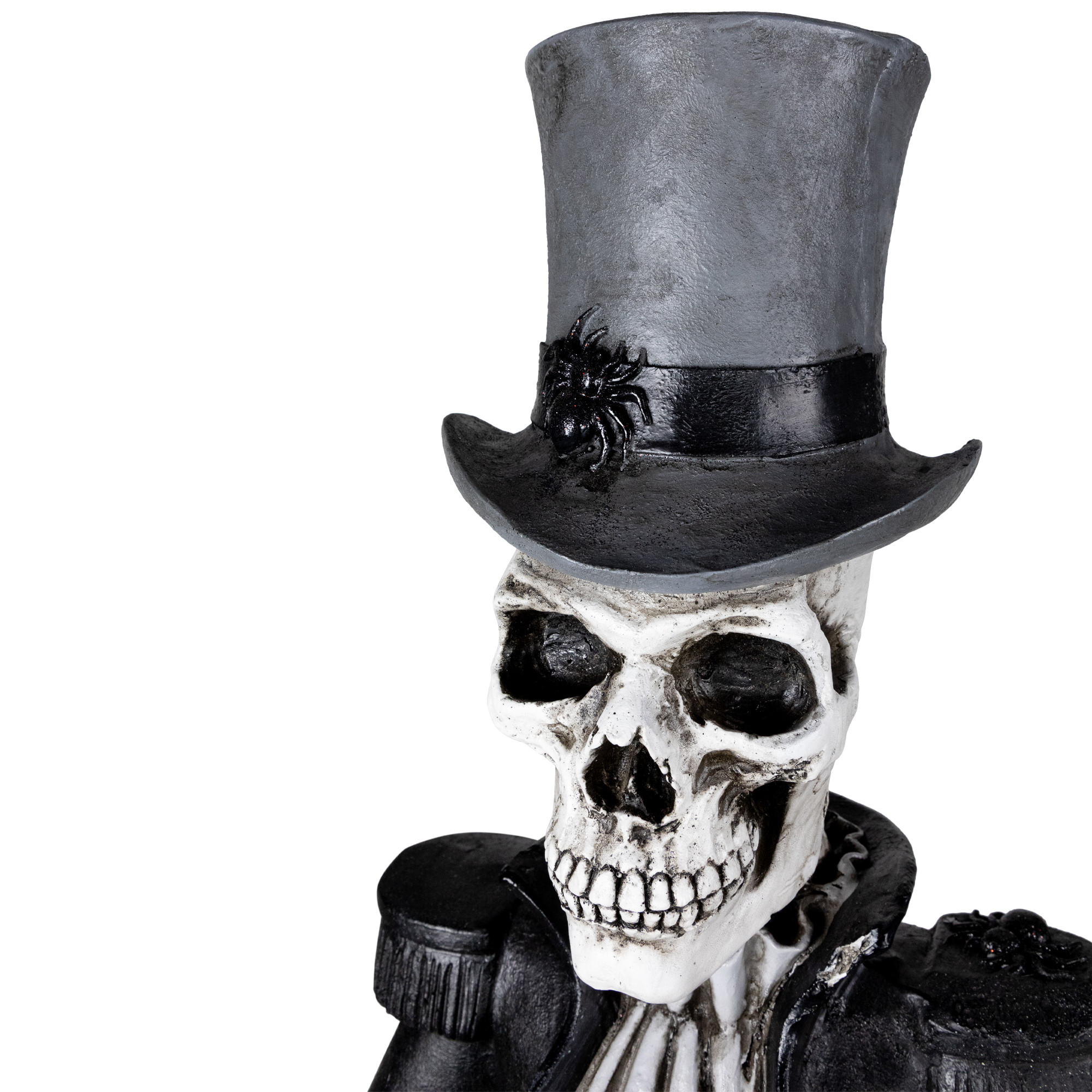 Skeleton Butler with Tray Standing Halloween Statue - 4.5' | Christmas ...