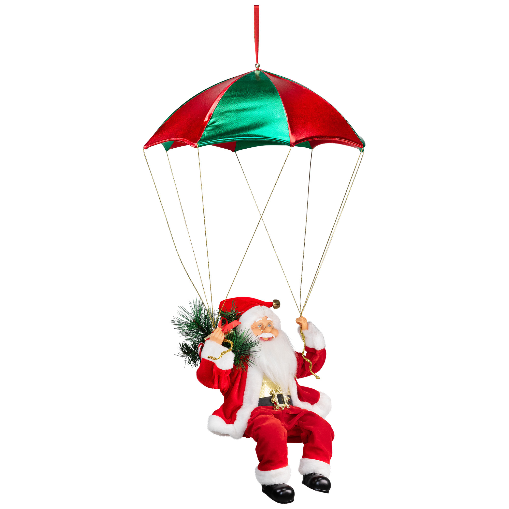Santa Claus with Gifts Parachute Christmas Decoration - 32" | Christmas ...