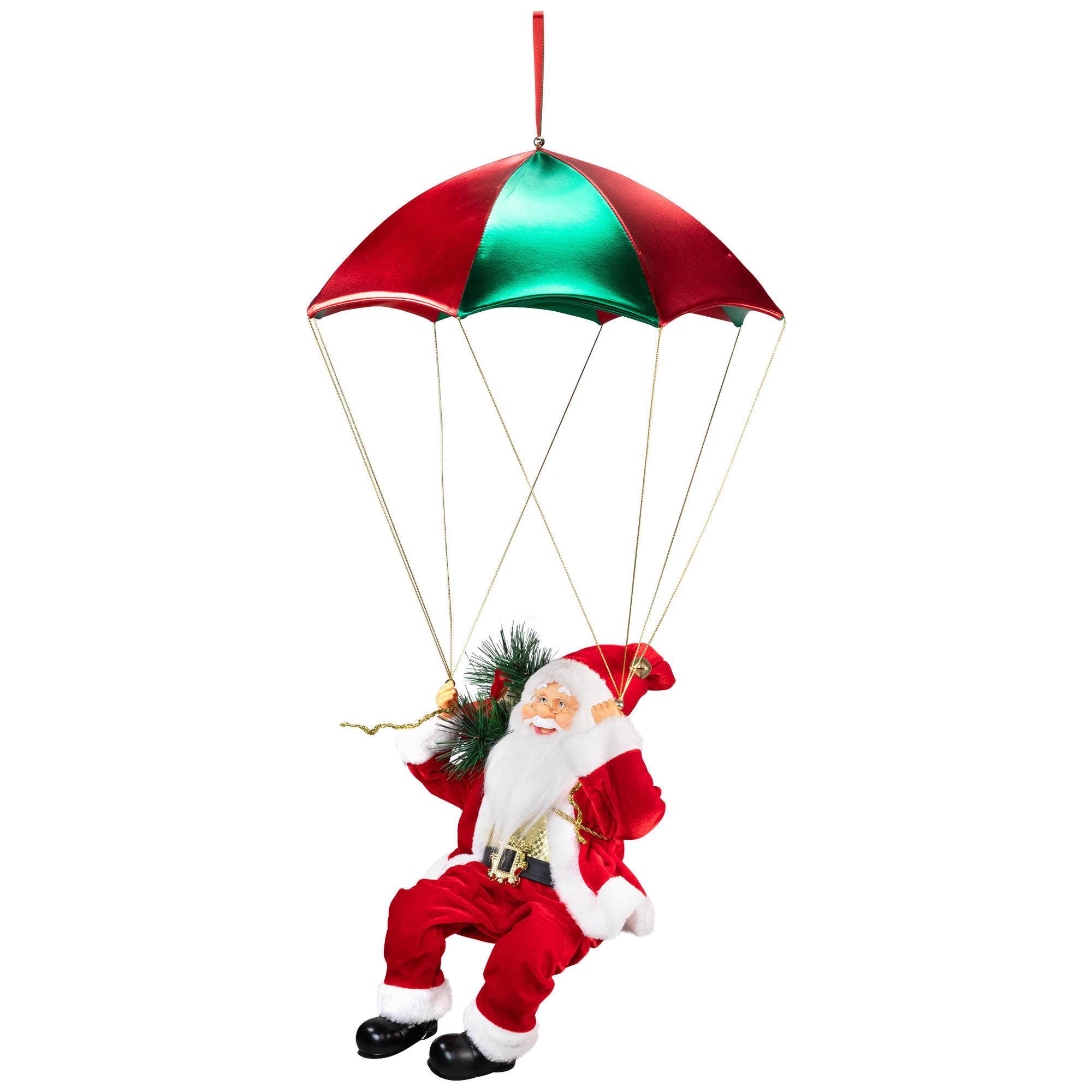 Santa Claus with Gifts Parachute Christmas Decoration - 32" | Christmas ...
