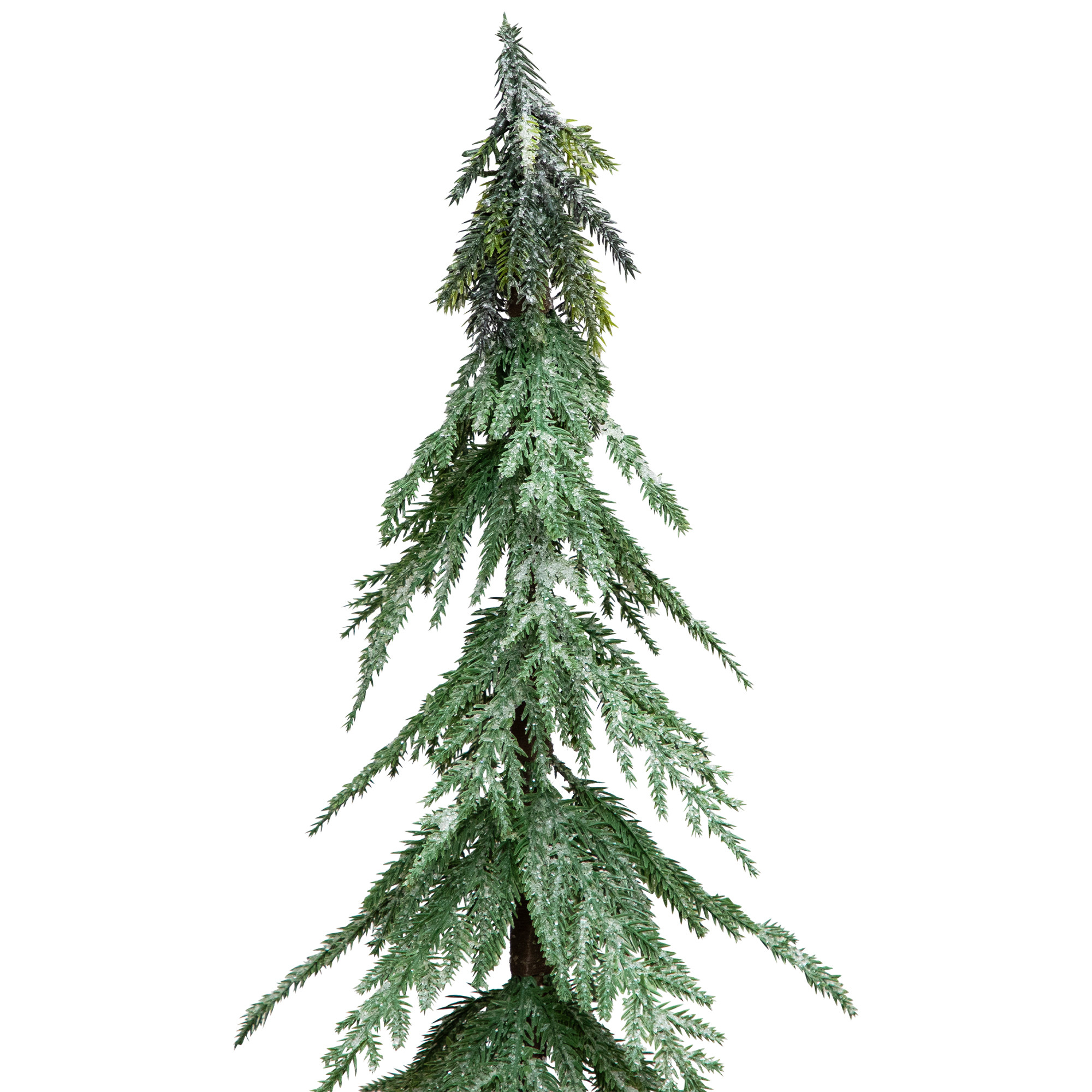 Mini Icy Pine Christmas Tree in Burlap Base - 24" - Unlit | Christmas ...