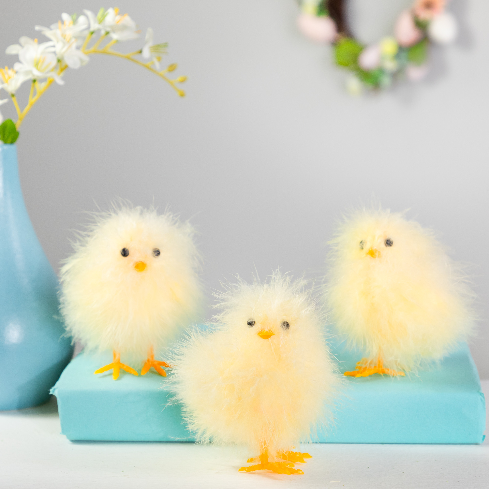 Fuzzy Easter Baby Chick Decorations - 3.25" - Set of 3 | Christmas Central