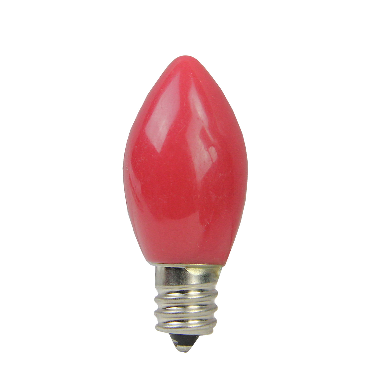 Pack of 4 Opaque Red LED C7 Christmas Replacement Bulbs | Christmas Central
