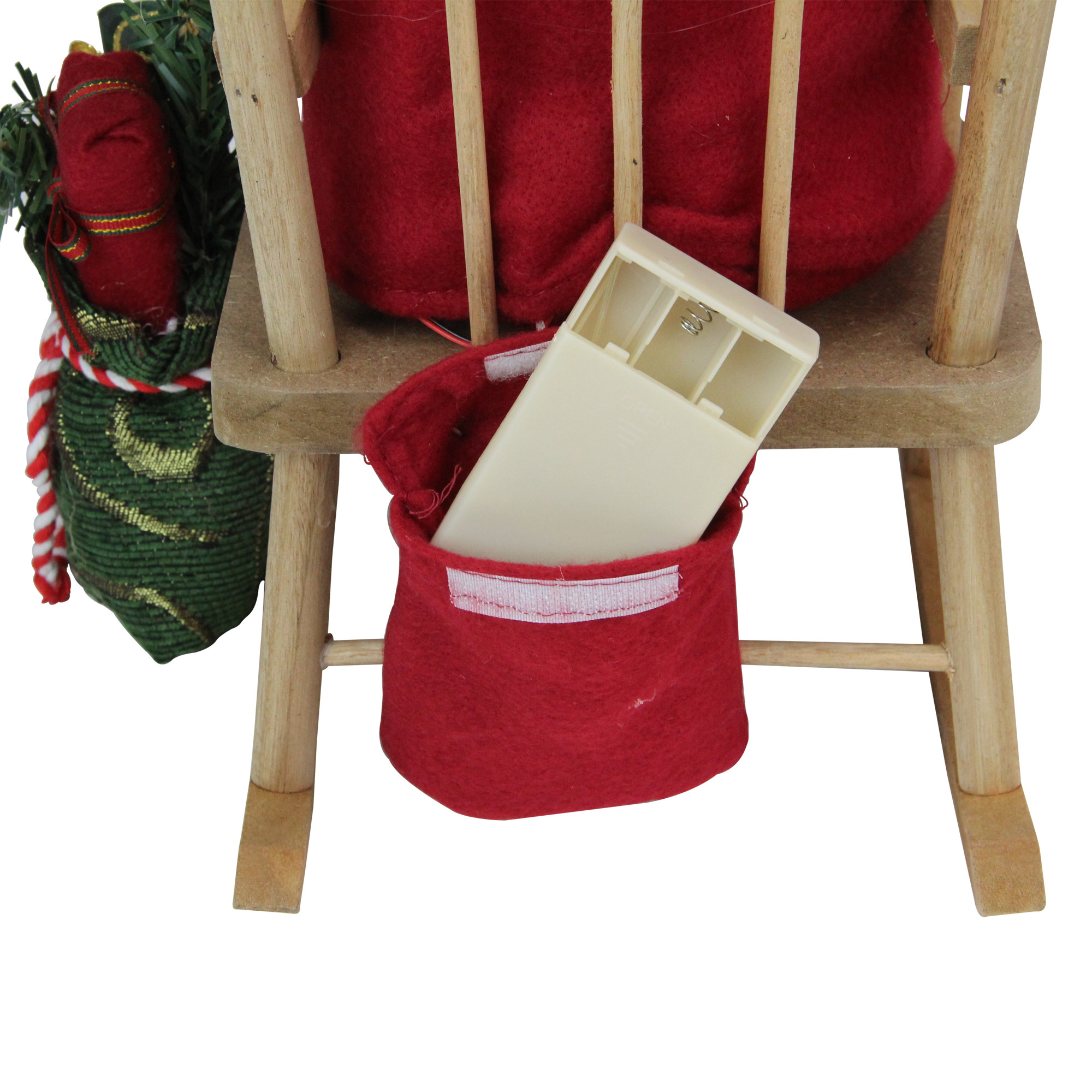 14.75" Santa Claus in a Rocking Chair with Teddy Bears Figurine ...