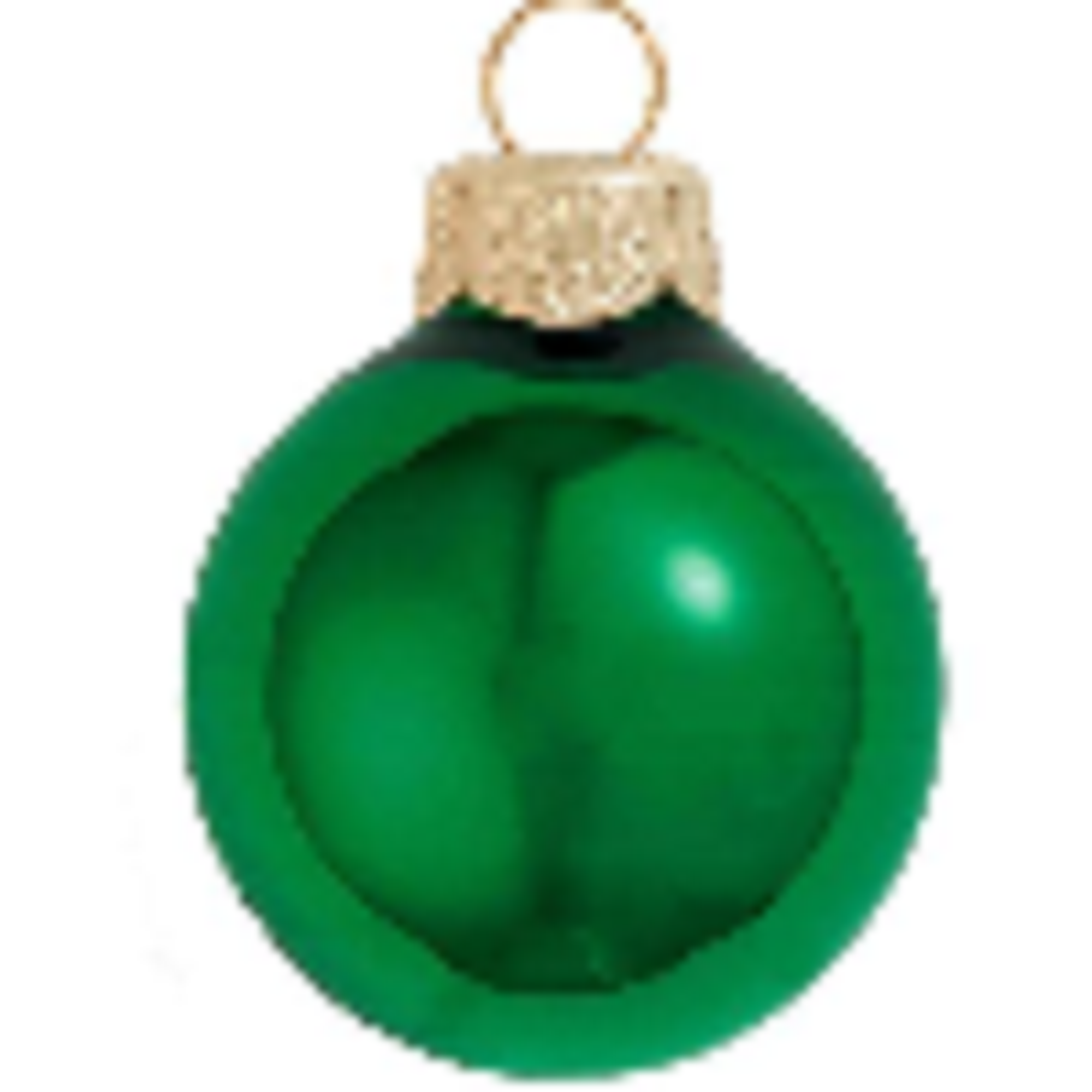 28ct Green Shiny Glass Christmas Ball Ornaments 2" (50mm) | Christmas ...