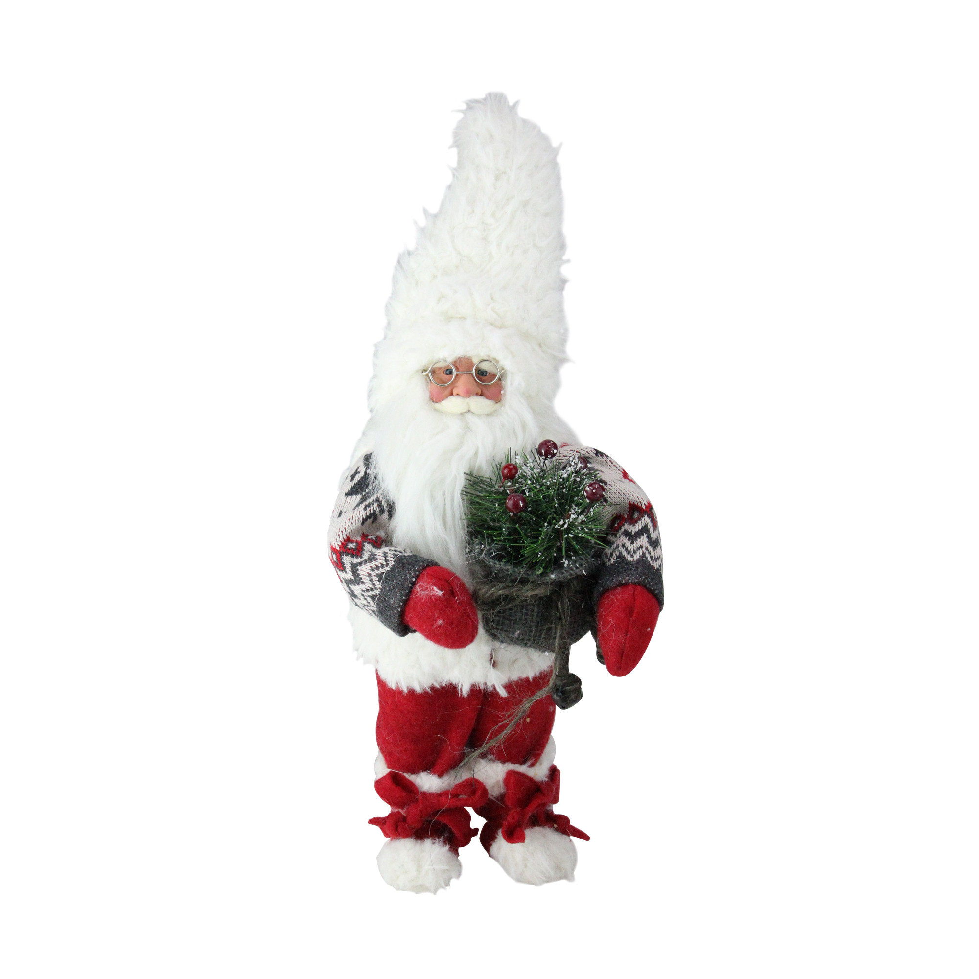 12" Nordic Santa Claus Christmas Tabletop Figure | Christmas Central