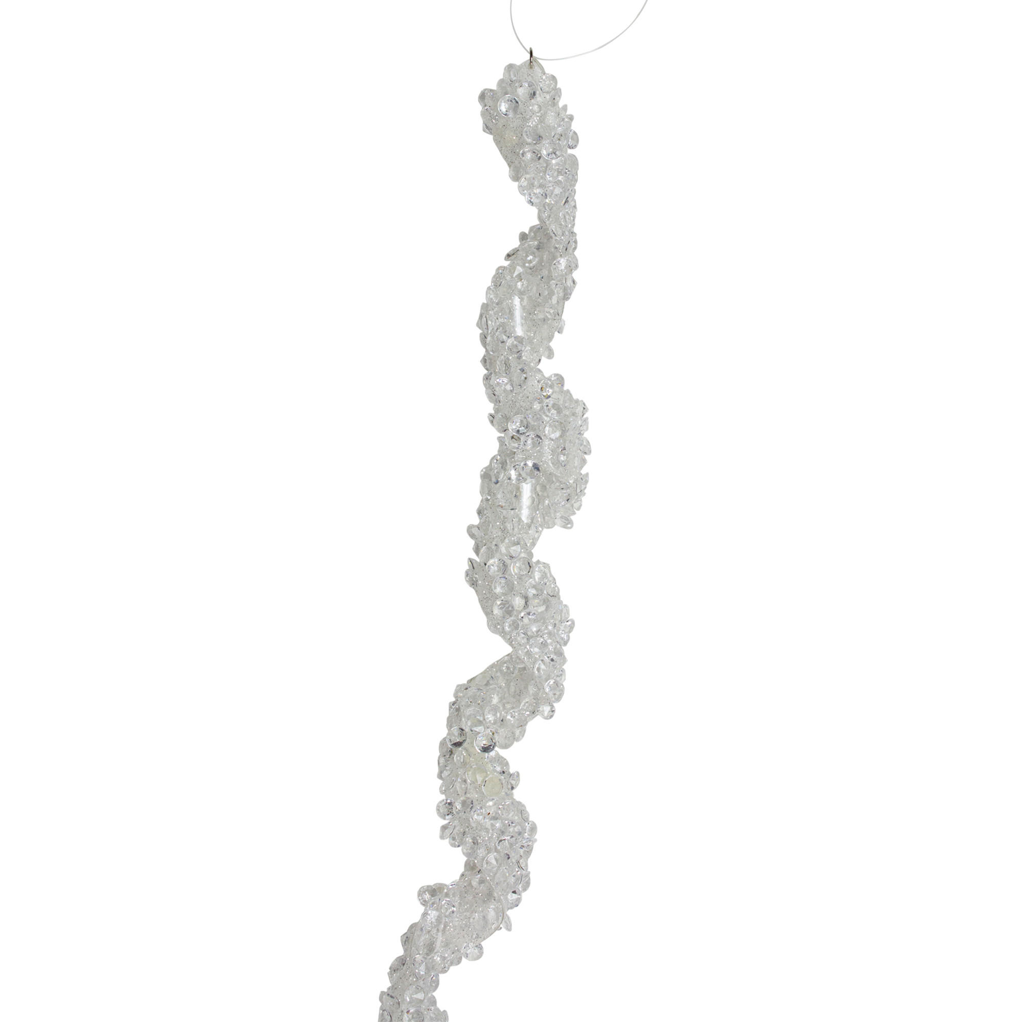36" Clear Spiral Winter Icicle Drop Christmas Ornament | Christmas Central
