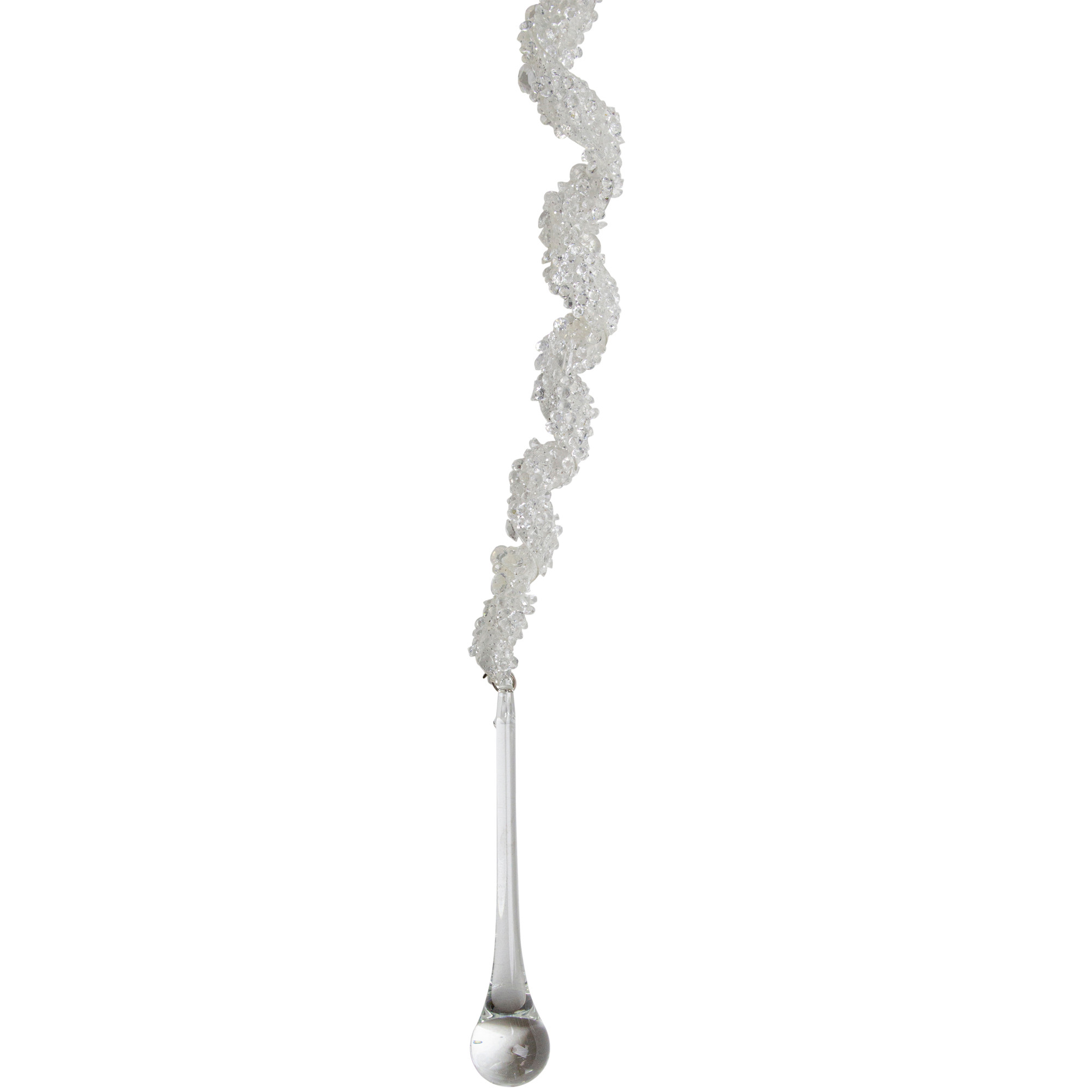 36" Clear Spiral Winter Icicle Drop Christmas Ornament | Christmas Central