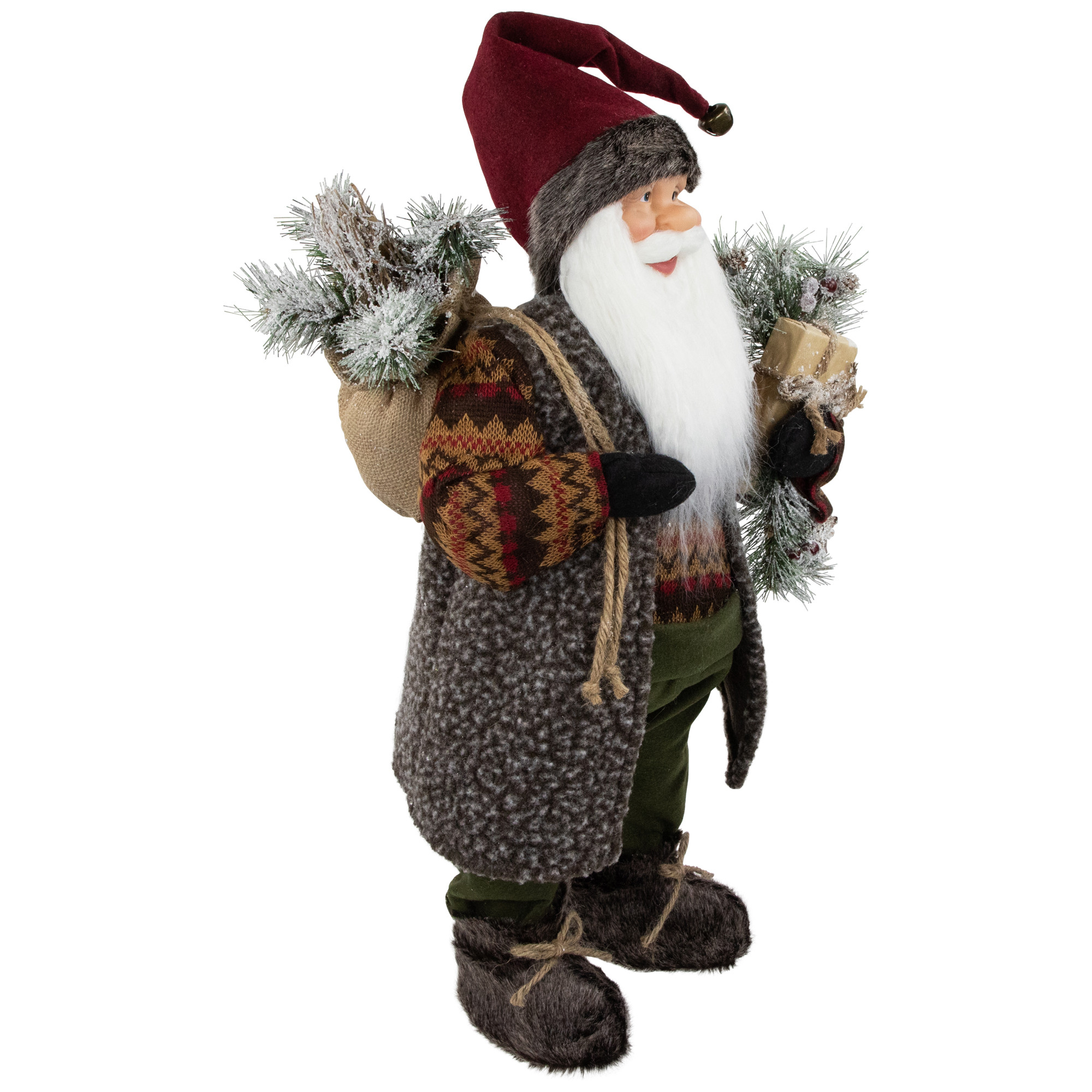 24" Country Rustic Santa Claus Christmas Figure | Christmas Central