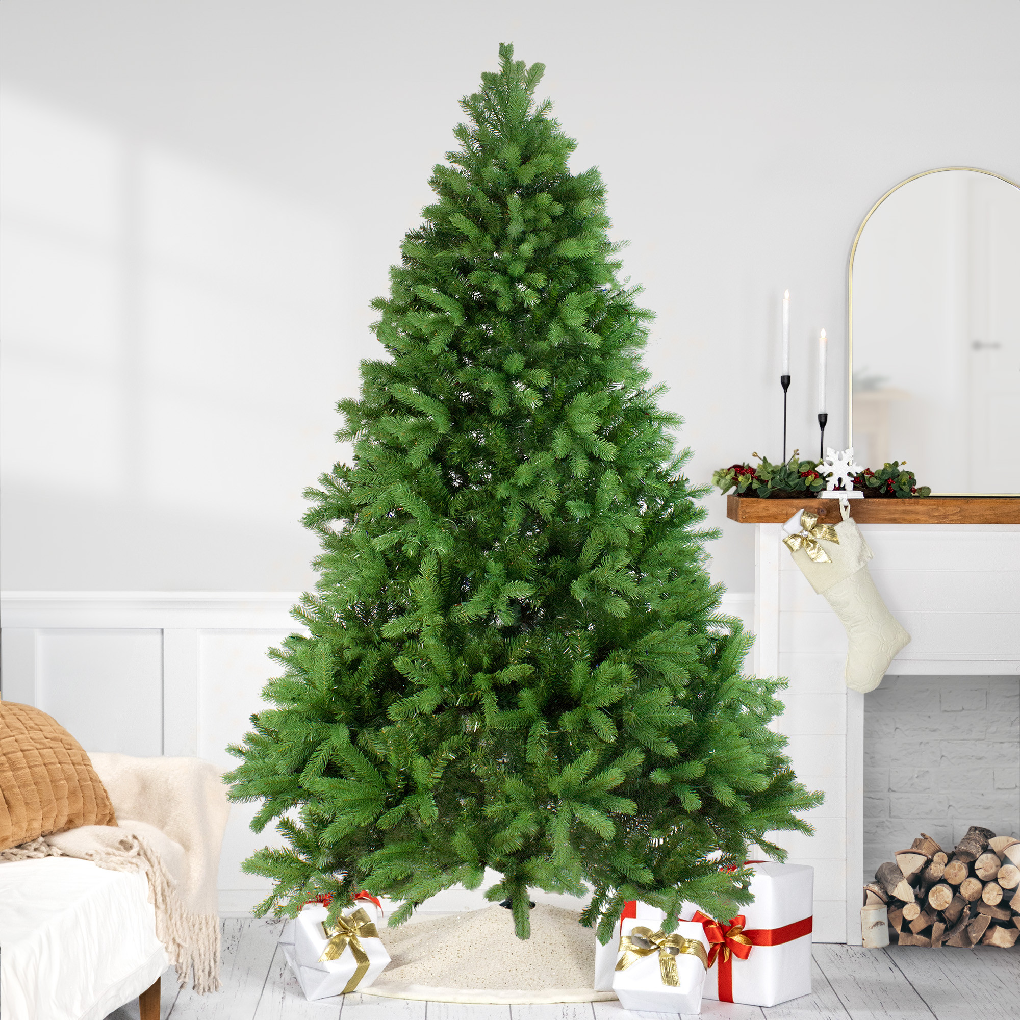 Real Touch™️ Full Noble Fir Artificial Christmas Tree - Unlit - 7.5 ...
