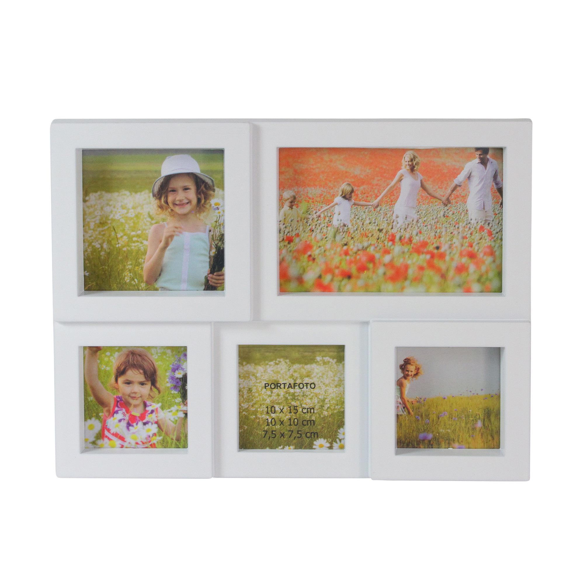 11.5" White Multi-Sized Photo Frame Collage Wall Decoration | Christmas ...