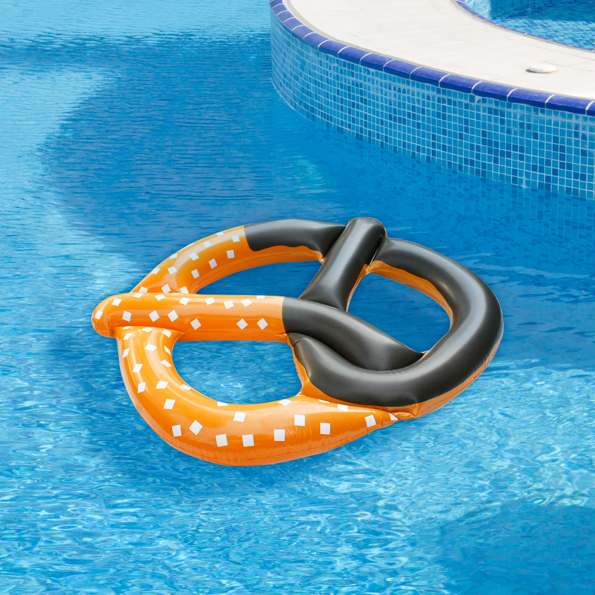51" Inflatable Chocolate Covered Pretzel Swimming Pool Float ...