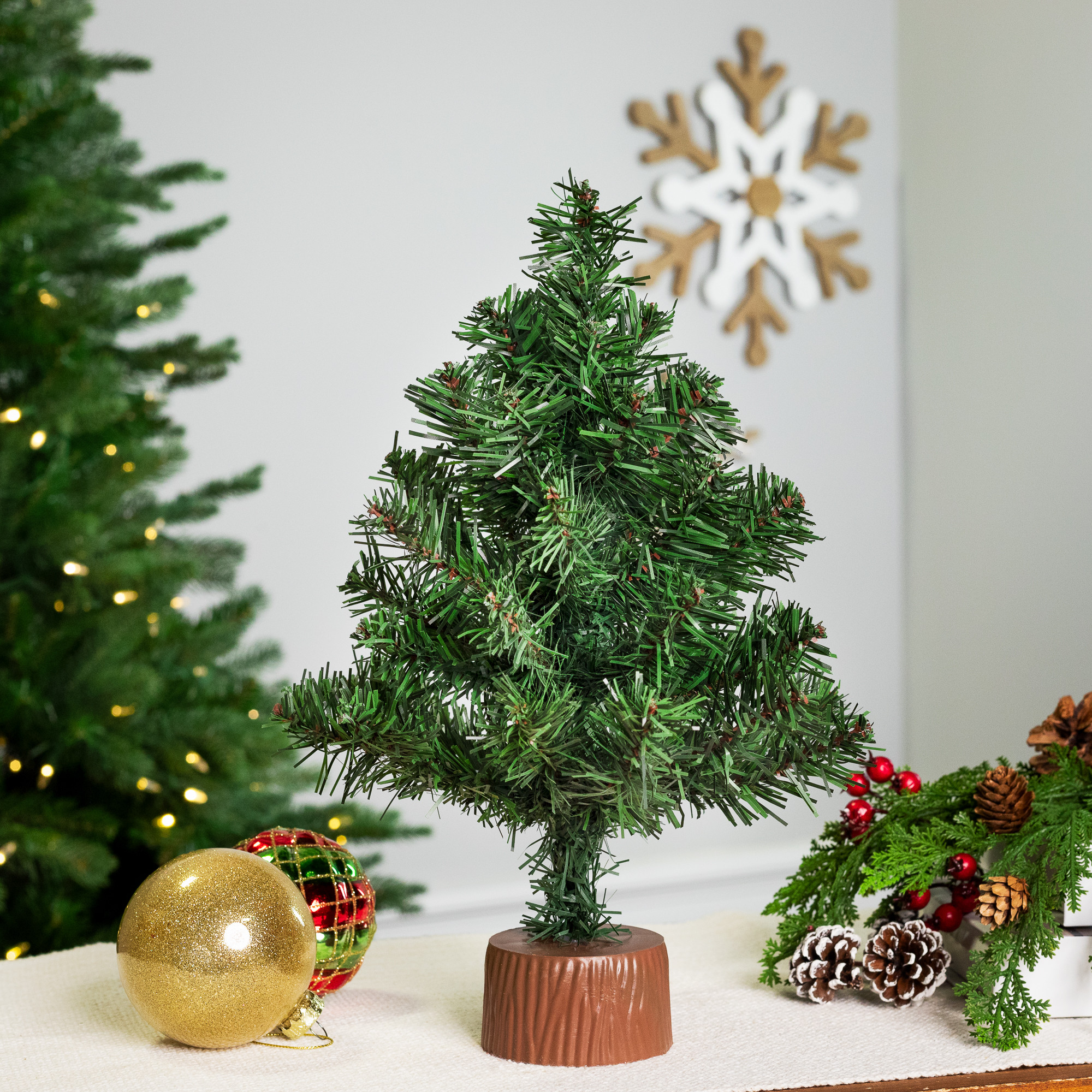 Mini Canadian Pine Artificial Christmas Tree - 12" - Unlit | Christmas ...