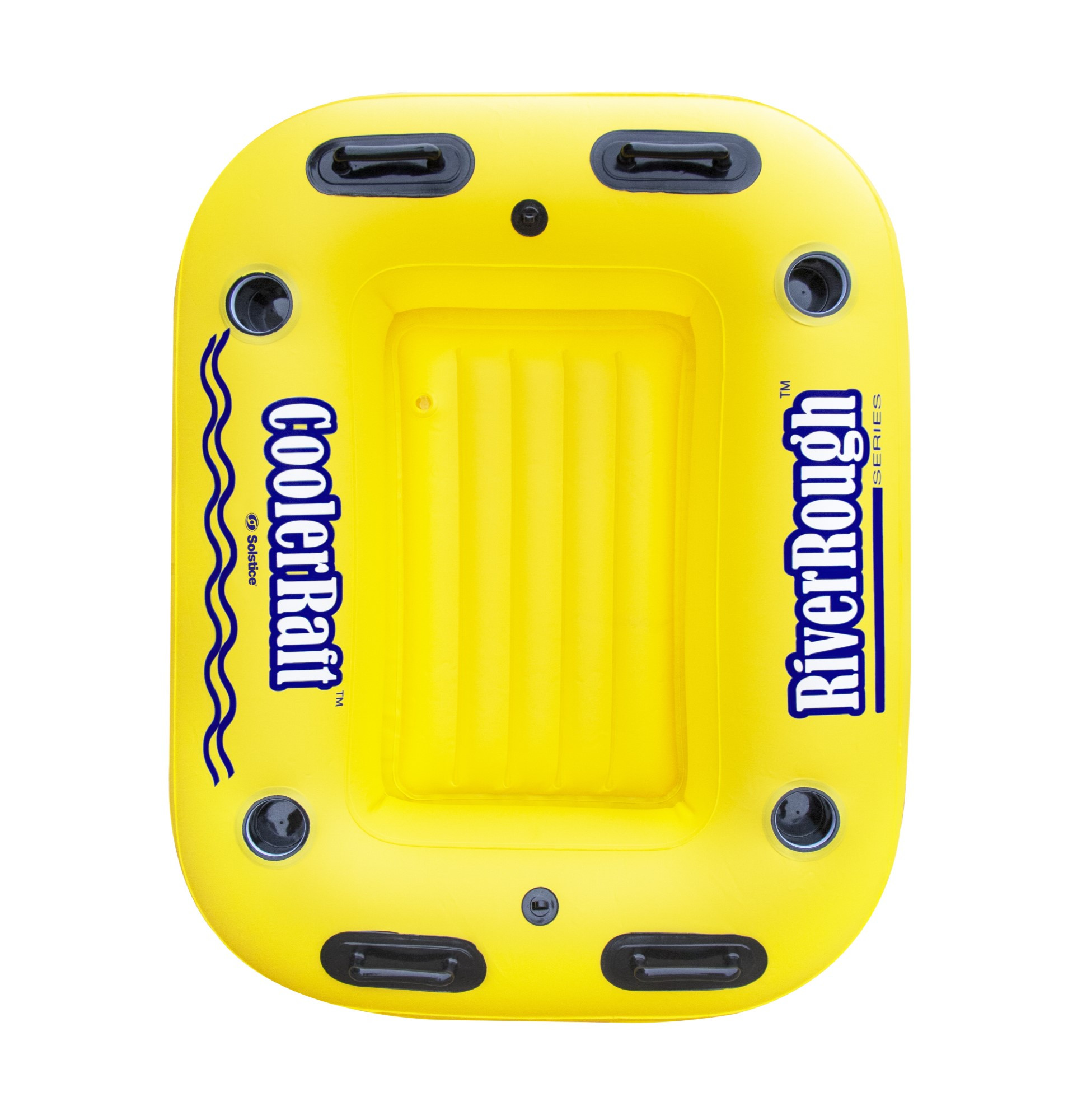 Inflatable Swimming Pool Cooler Raft Float - 55" - Yellow & Black ...