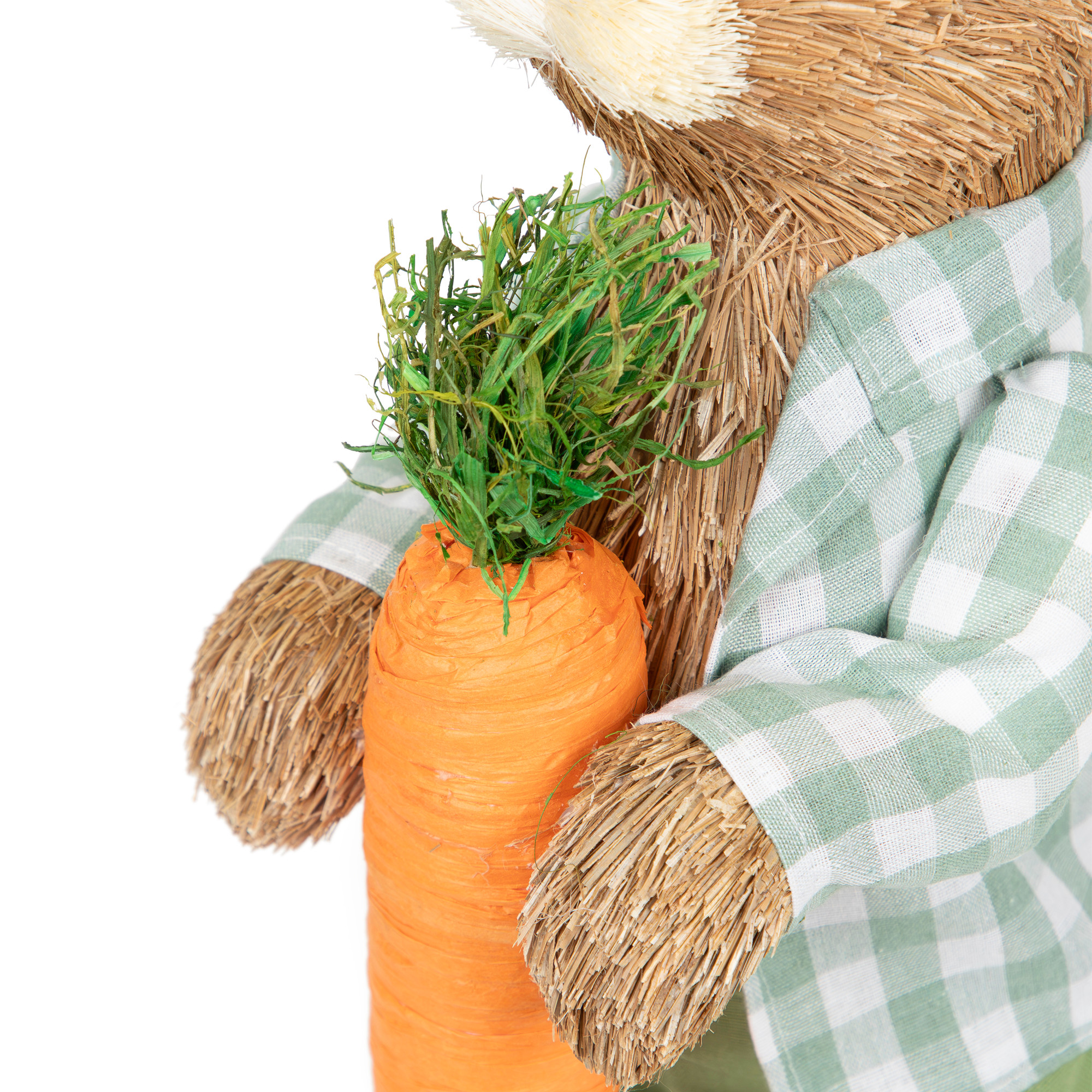 Spring Sisal Easter Bunny Rabbit Decoration with Carrot - 19 ...