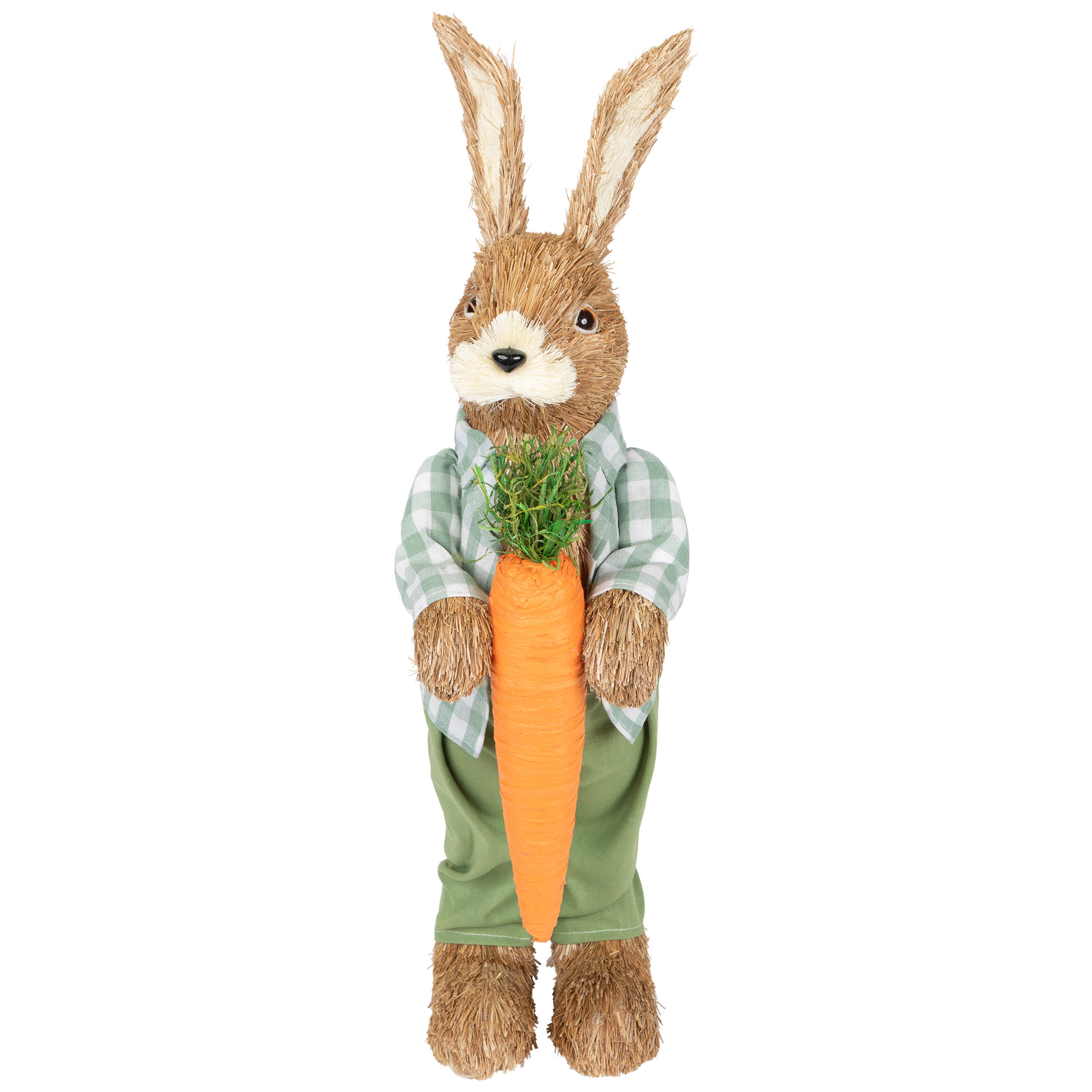 Spring Sisal Easter Bunny Rabbit Decoration with Carrot - 19 ...