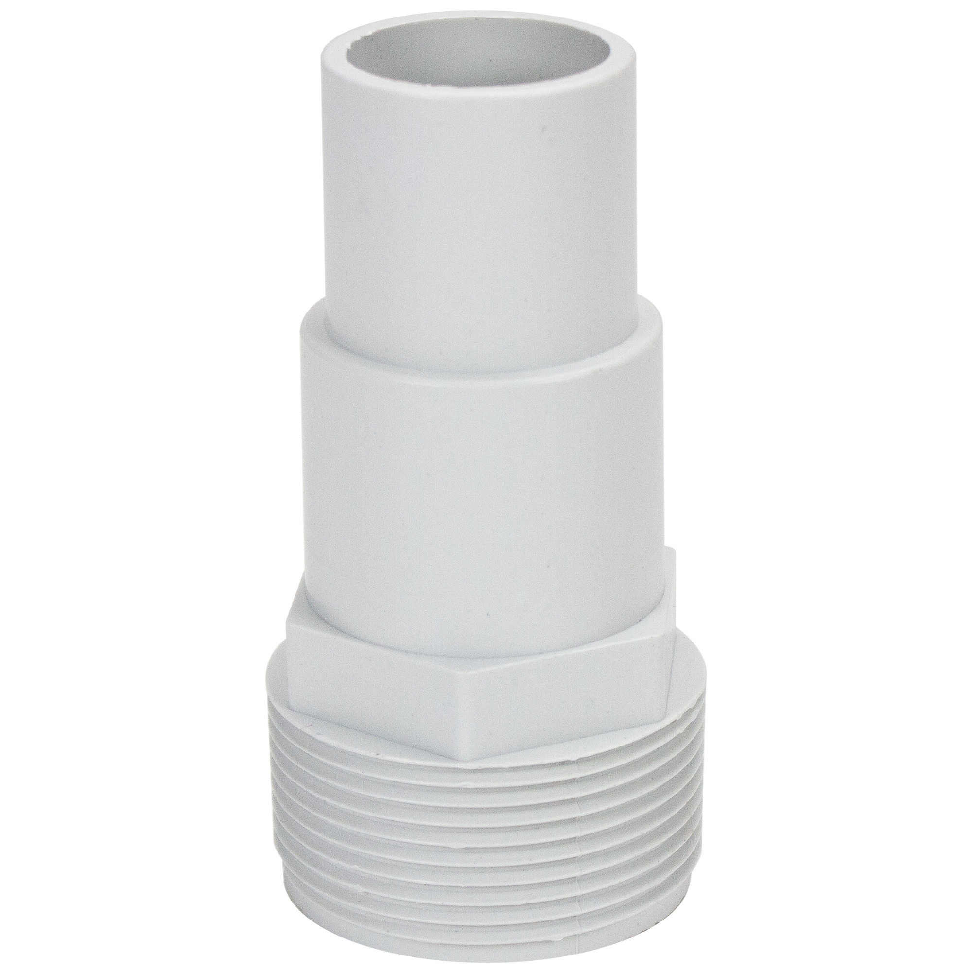 4" White Swimming Pool or Spa Threaded Hose Adapter | Christmas Central